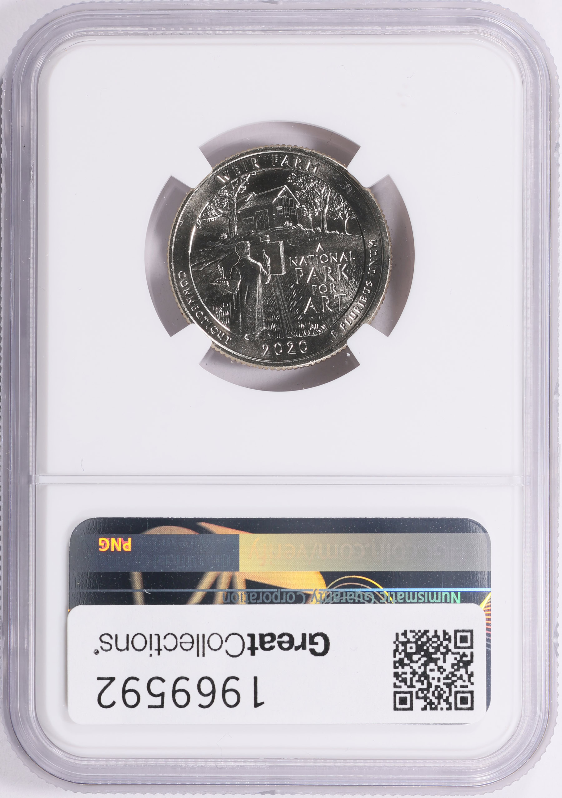 2020-W America the Beautiful Quarter Weir Farm Historic Site V75 Privy ...