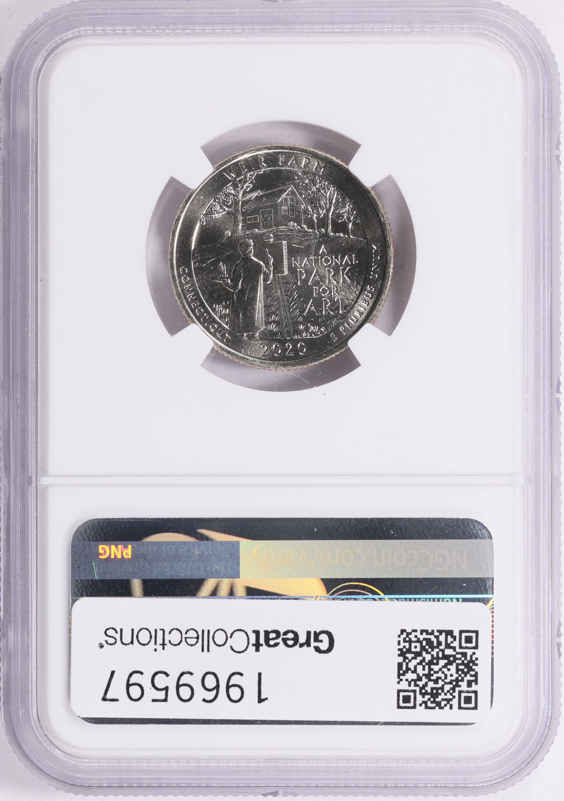 2020-W America the Beautiful Quarter Weir Farm Historic Site V75 Privy ...