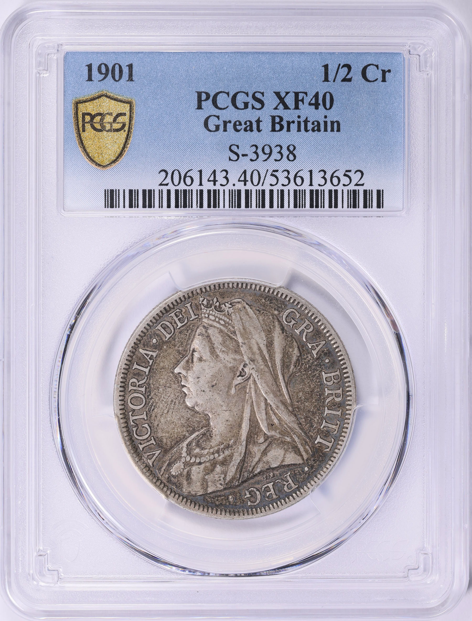 Great Britain 1901 Silver 1/2 Crown KM-782 PCGS XF-40 (Item 1969882 ...