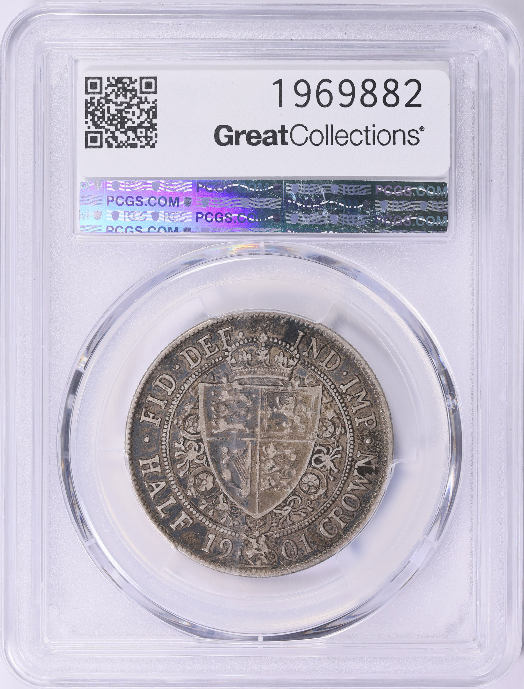 Great Britain 1901 Silver 1/2 Crown KM-782 PCGS XF-40 (Item 1969882 ...