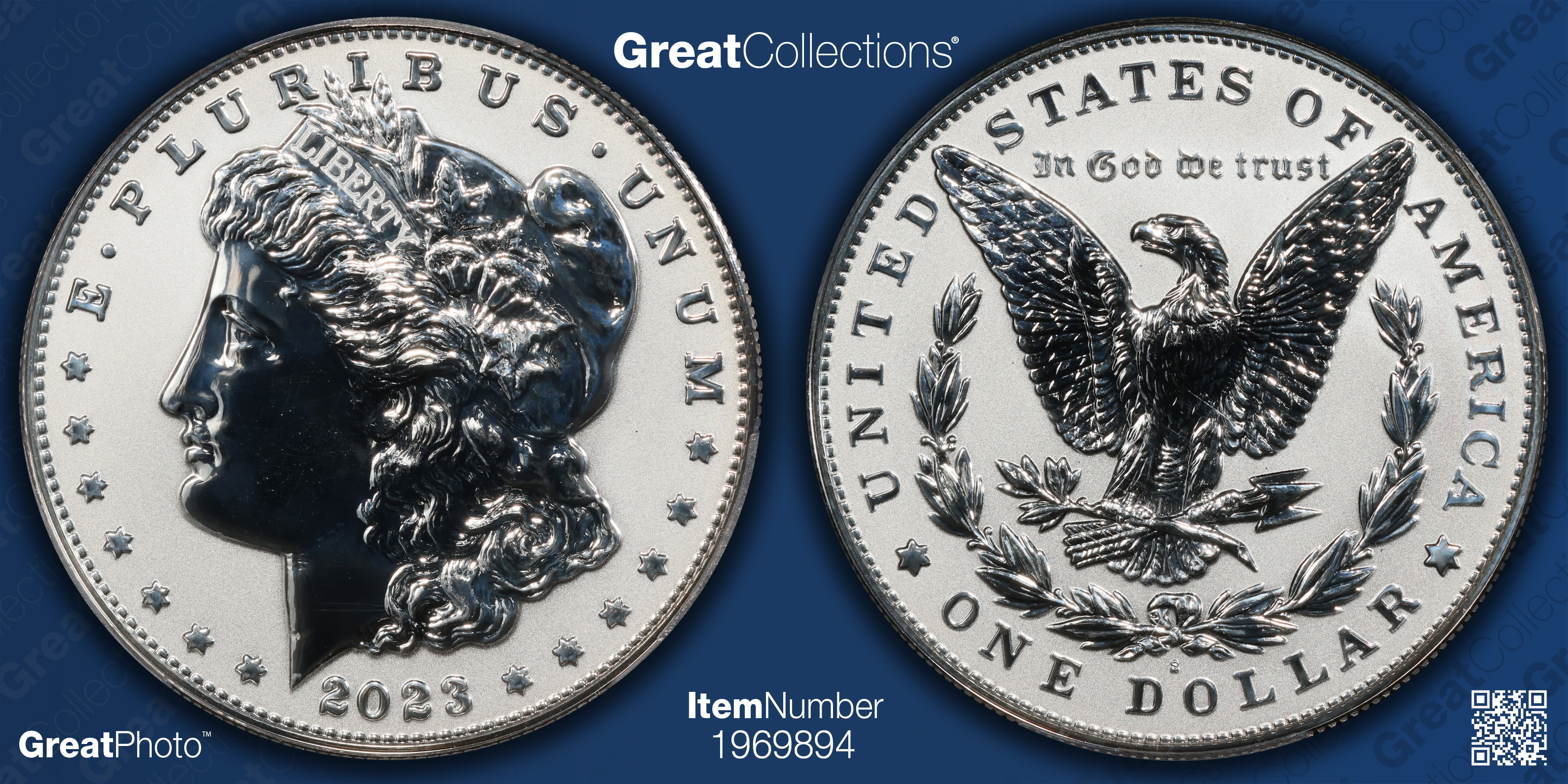 2023-S Morgan Silver Dollar Reverse Proof (From the Two-Coin Reverse ...