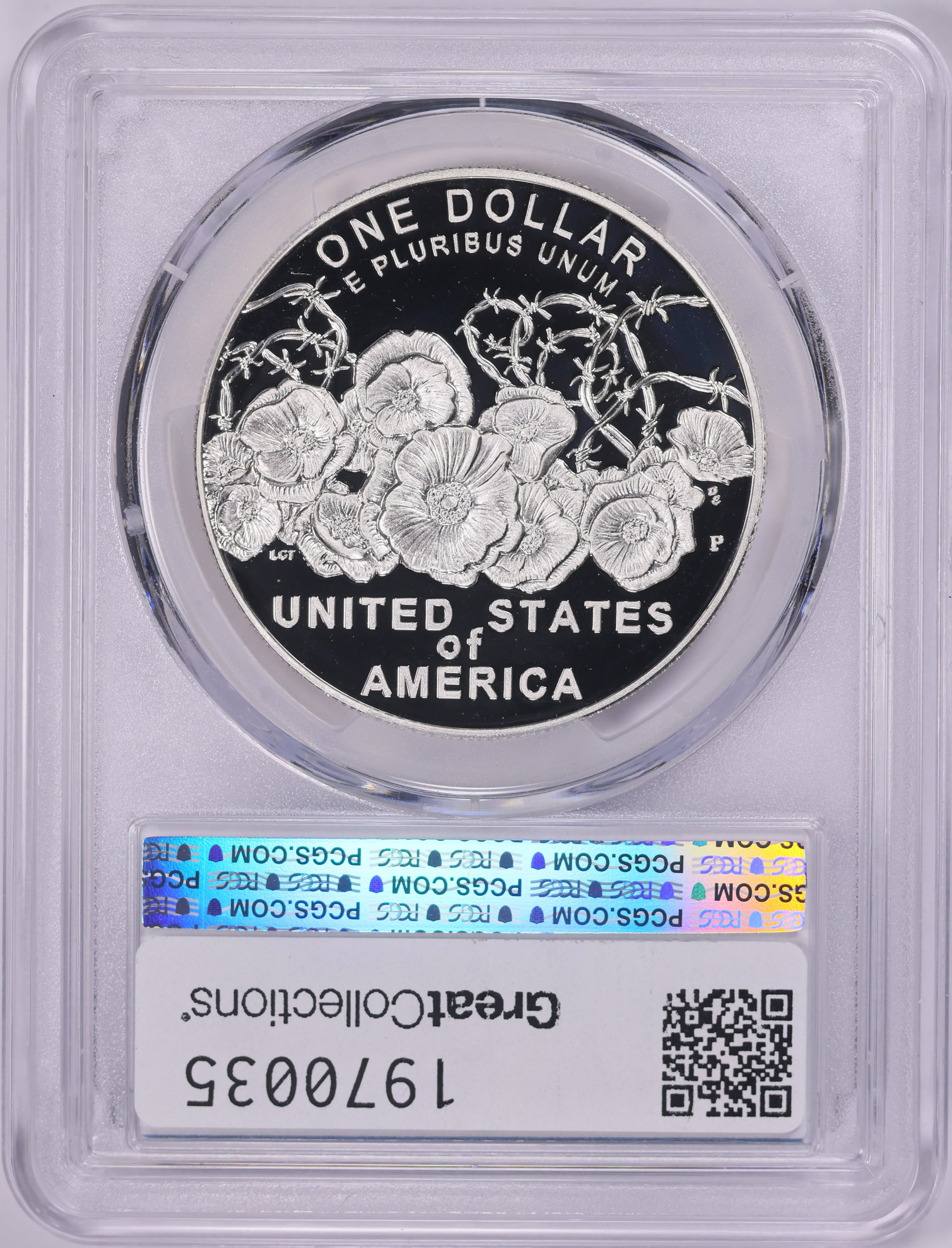 2018-P World War I WWI Centennial Silver Dollar PCGS Proof-69 DCAM ...