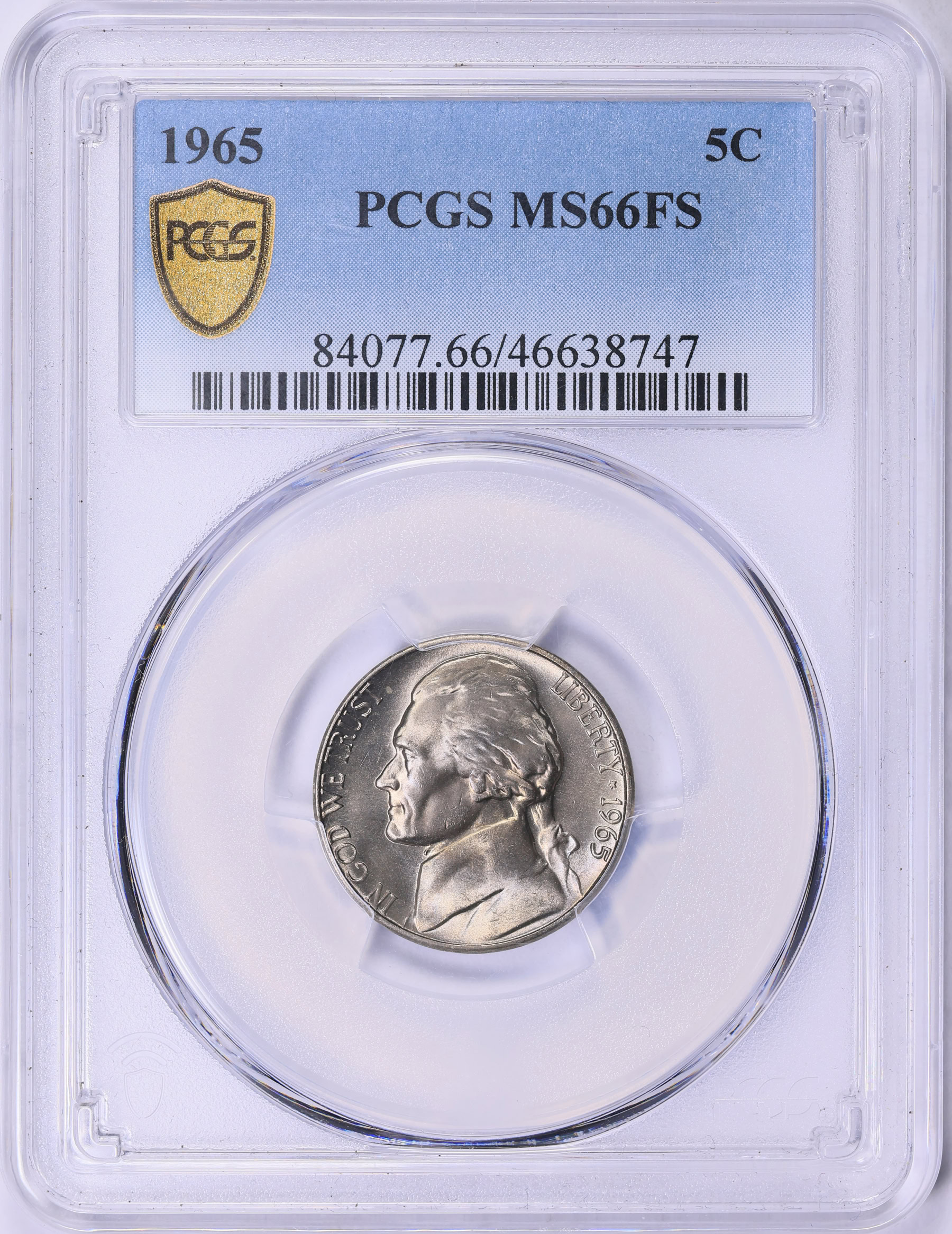 1965 Jefferson Nickel PCGS MS-66 FS (Item 1970244) | GreatCollections ...