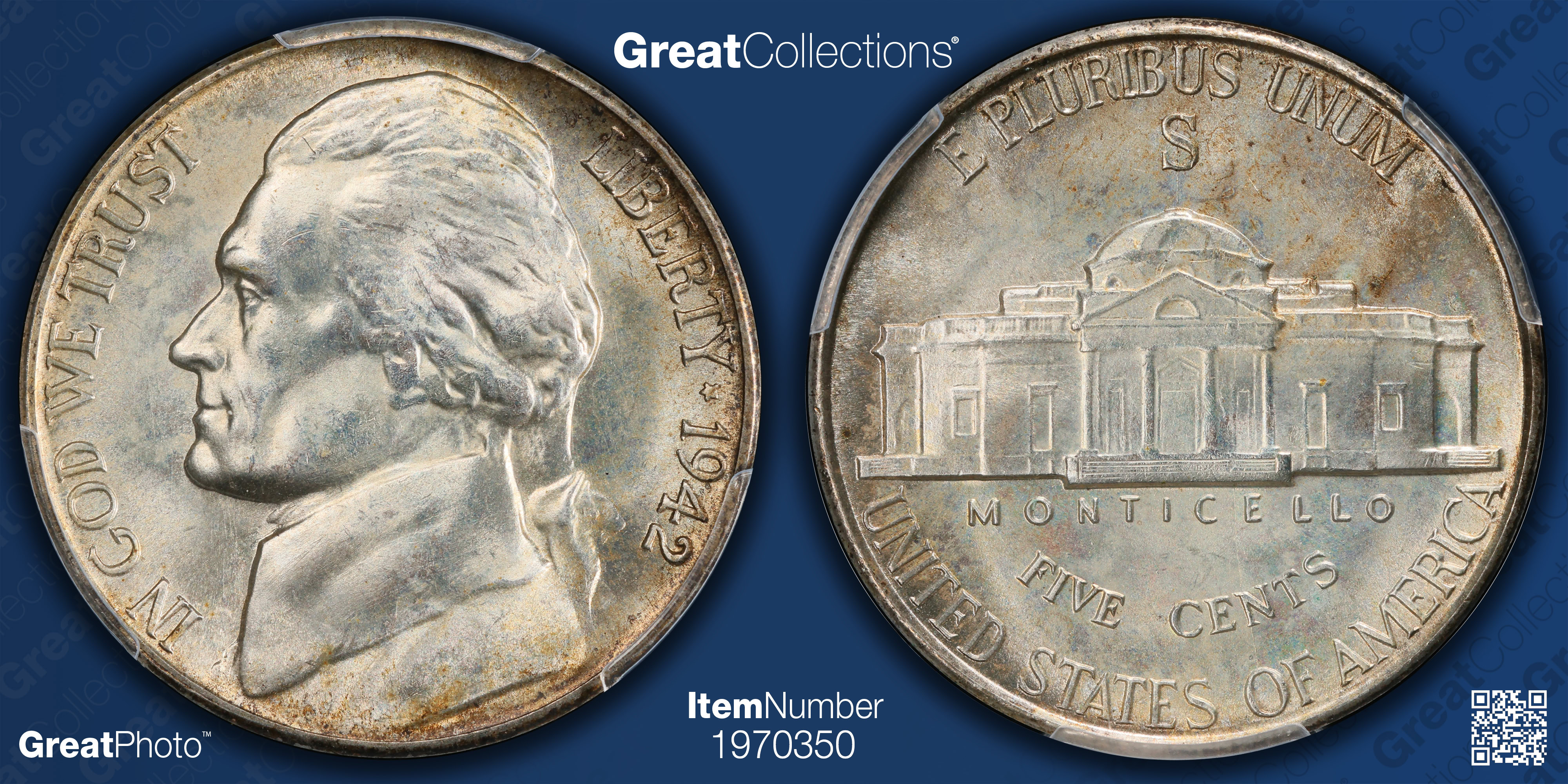 1942-S Jefferson Nickel Type 2 PCGS MS-65 (Item 1970350 ...