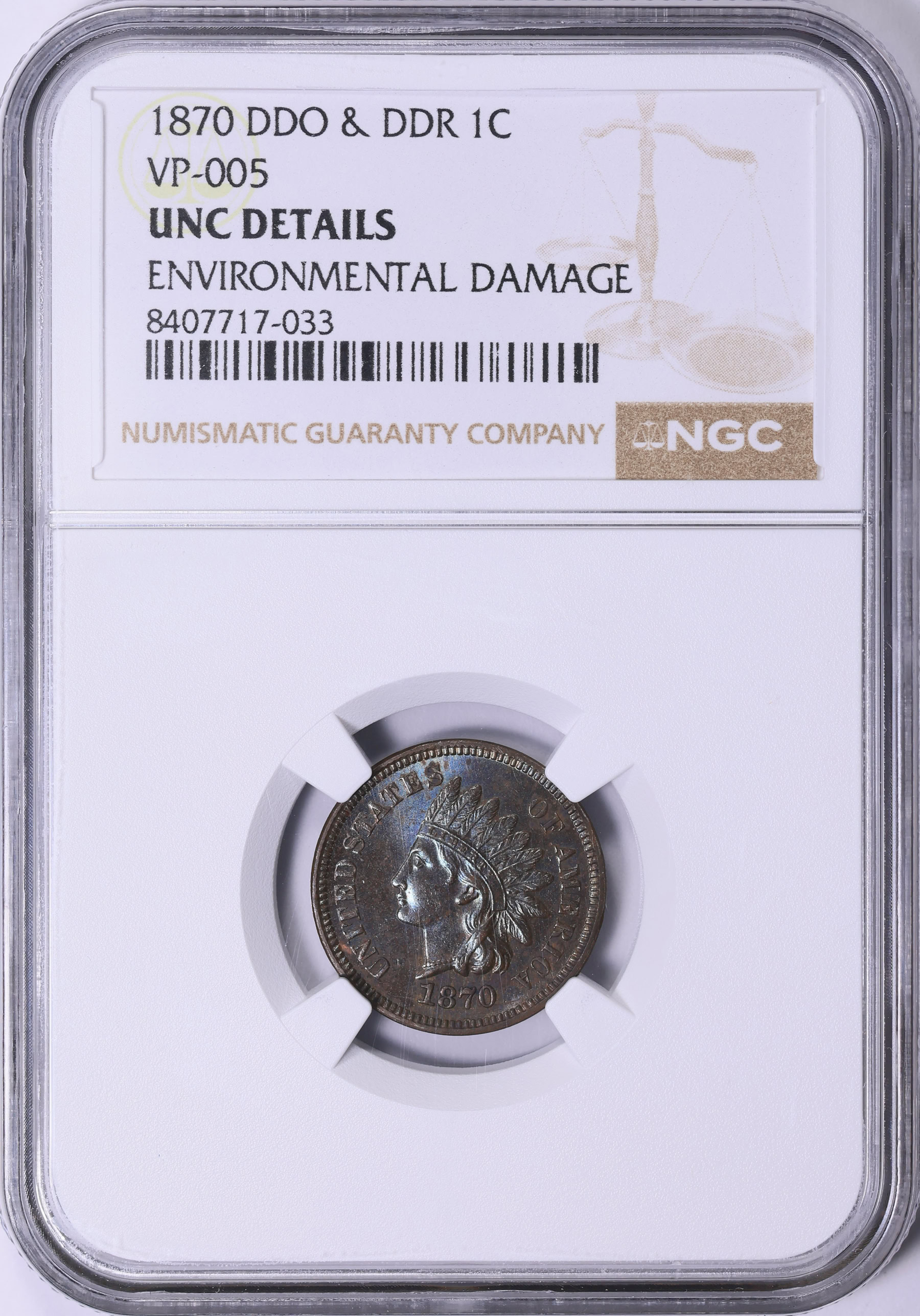 1870 Indian Cent DDO & DDR VP-005 NGC Unc Details | NGC Cert #8407717 ...