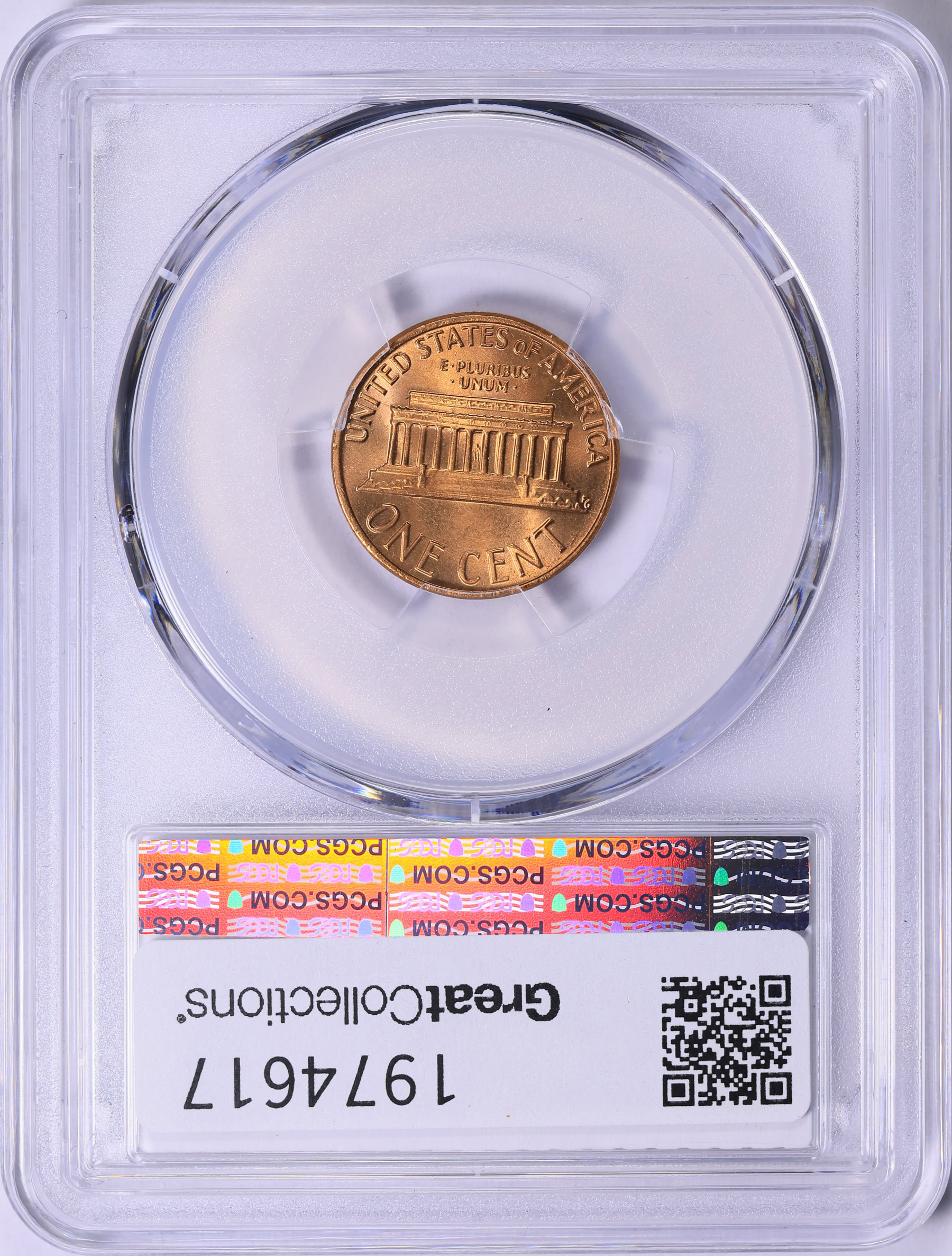 1976 Lincoln Cent PCGS MS-67 RD (Item 1974617) | GreatCollections Coin ...
