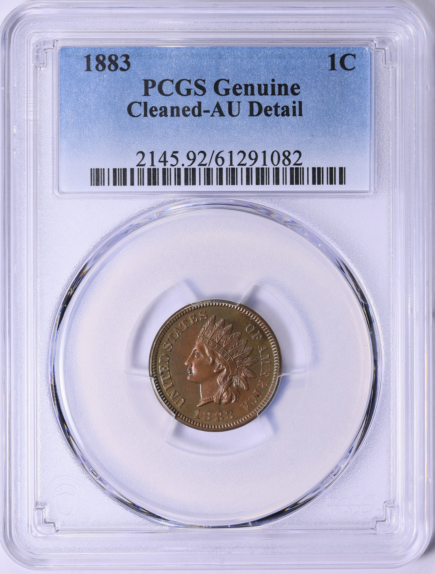 1883 Indian Cent PCGS Genuine AU Details (Item 1974709 ...