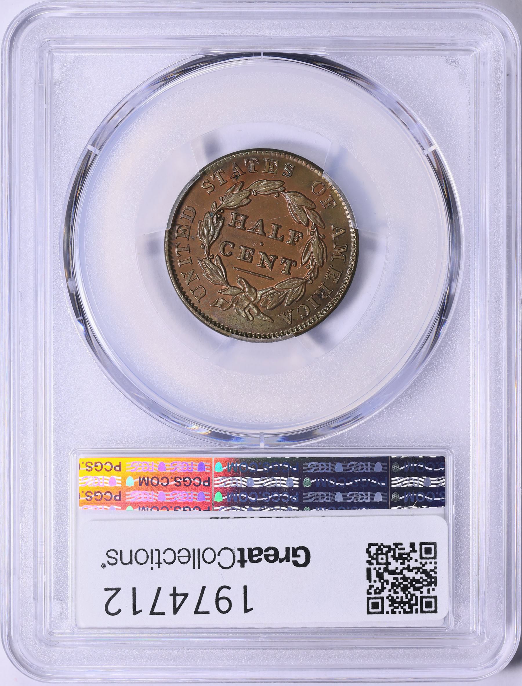 1835 Classic Half Cent PCGS Genuine AU Details (Item 1974712 ...