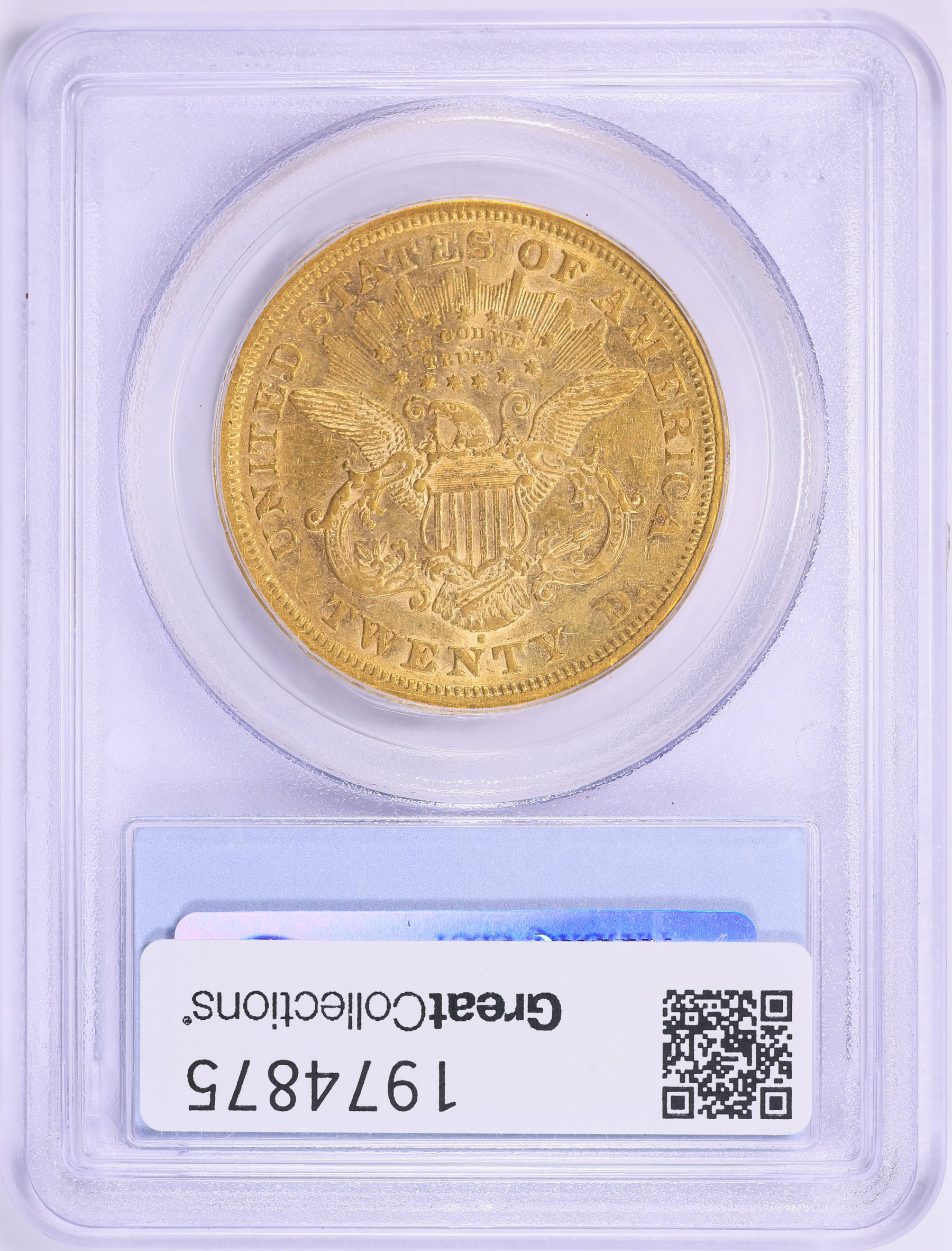 1871-S Liberty Gold Double Eagle PCGS AU-53 (Item 1974875 ...