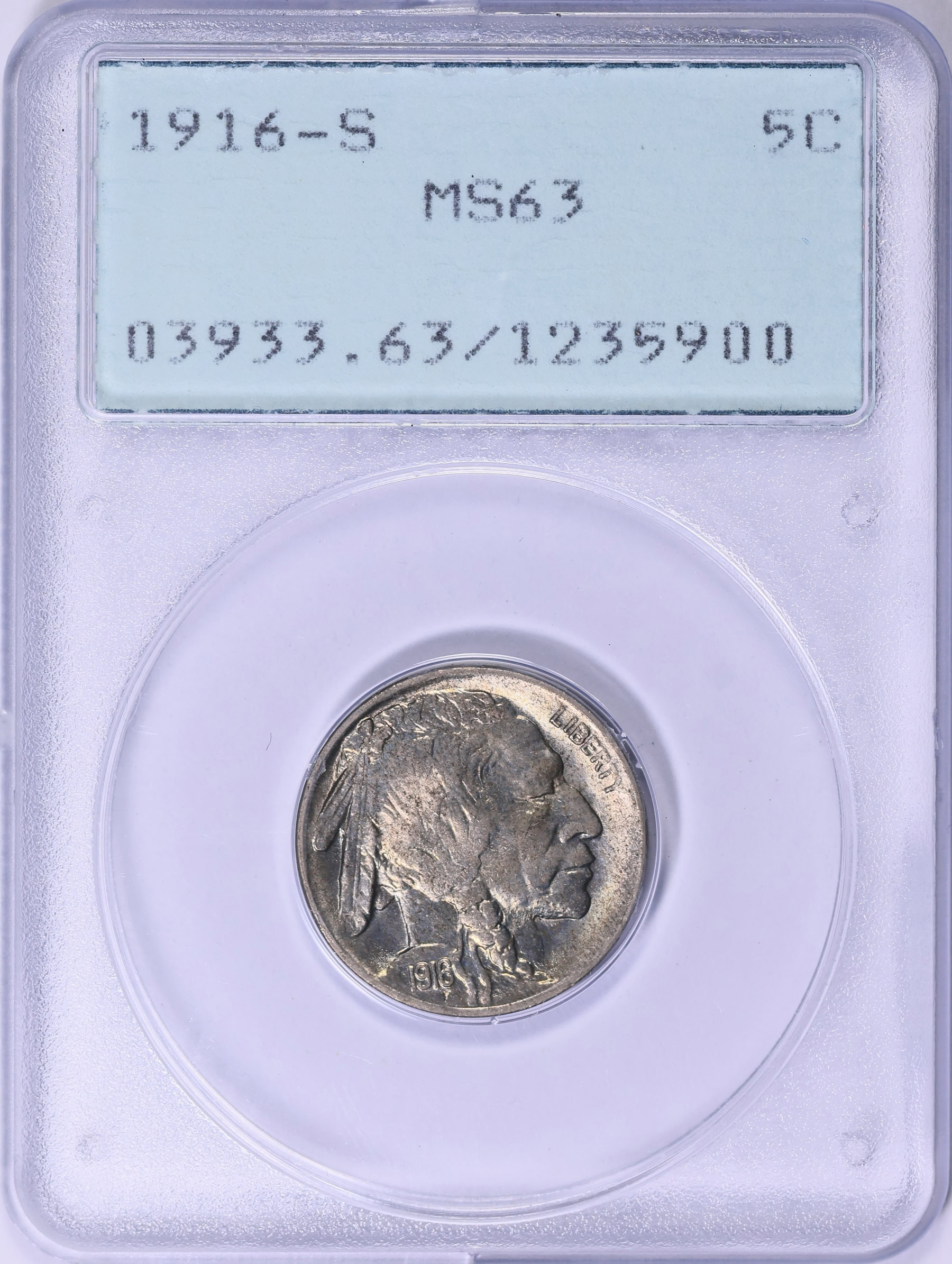 1916-S Buffalo Nickel PCGS MS-63 OGH (1st Gen) (Item 1975217 ...