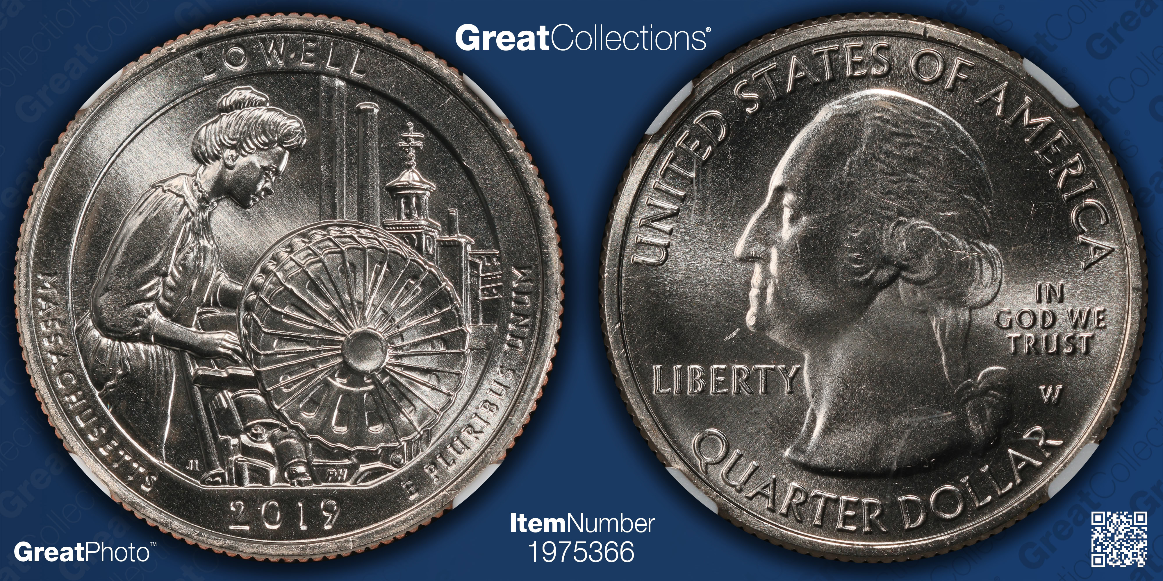 2019-W America the Beautiful Quarter Lowell National Park Great ...