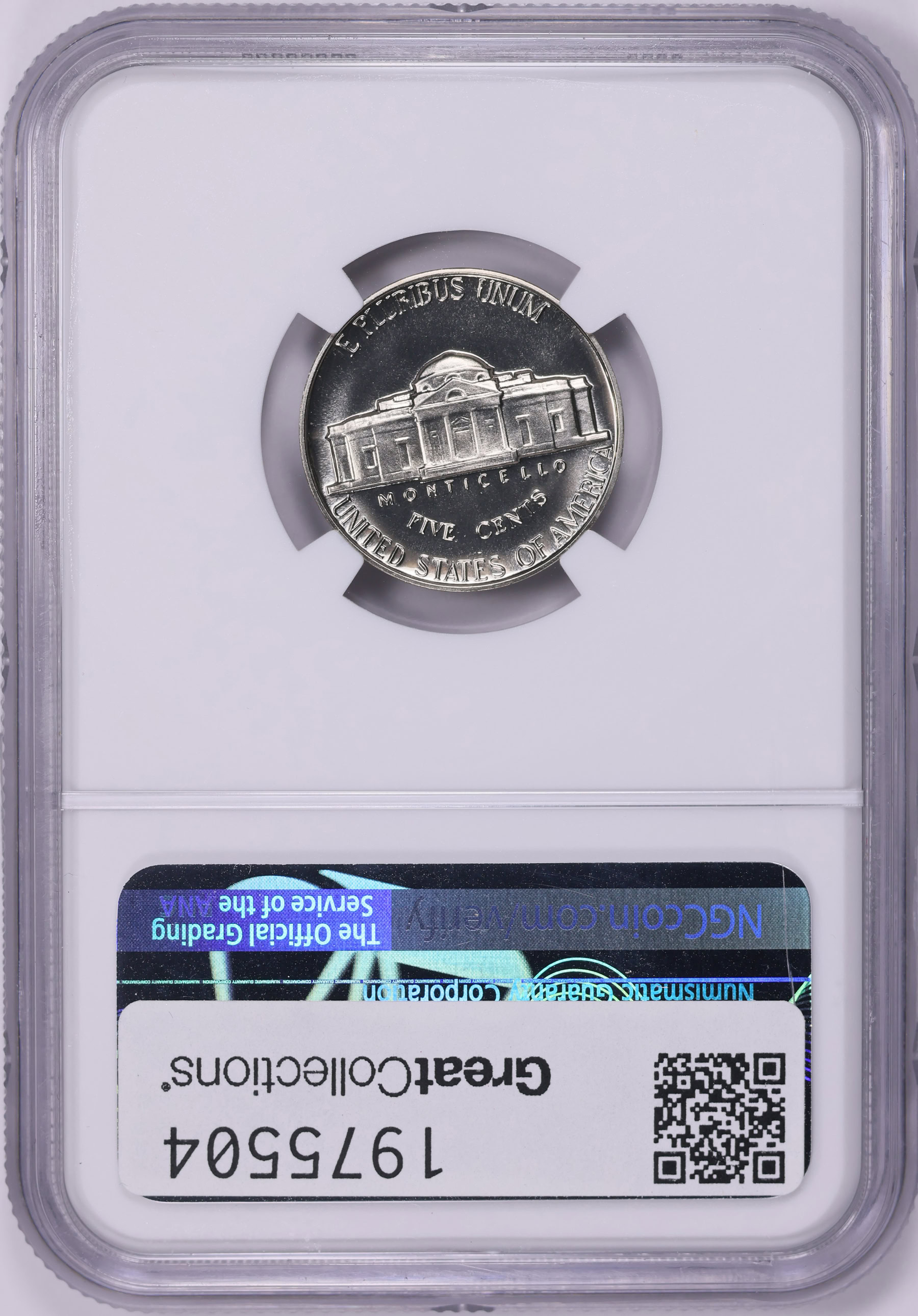 1964 Jefferson Nickel NGC Proof-68 (Item 1975504) | GreatCollections ...