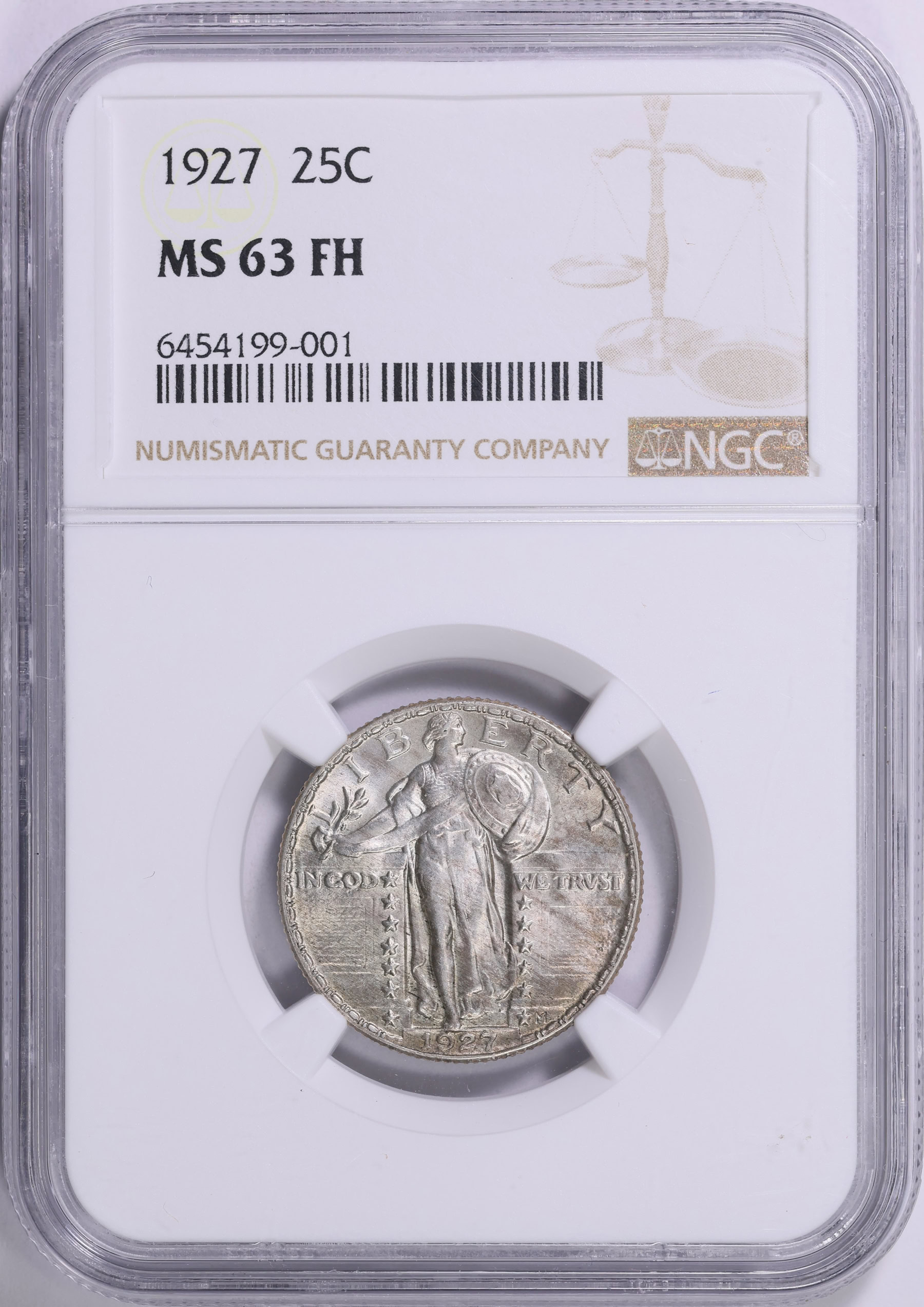 1927 Standing Liberty Quarter NGC MS-63 FH (Item 1975561 ...