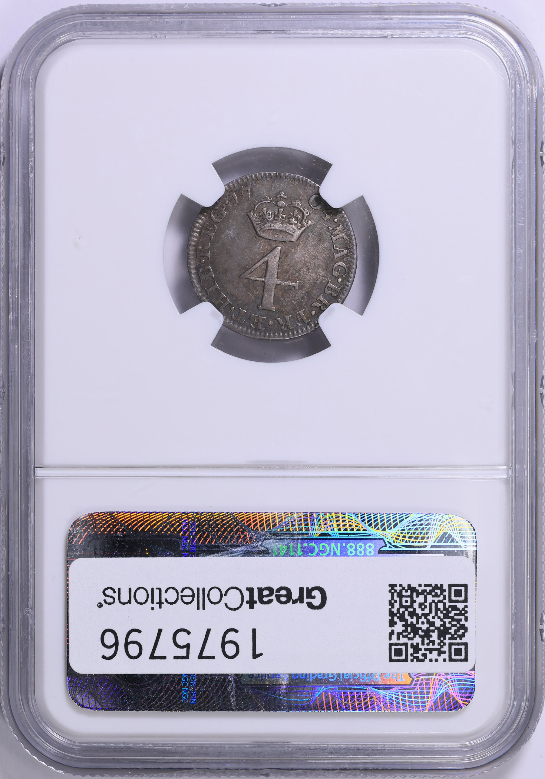 Great Britain 1704 Silver 4 Pence KM-515 NGC AU-55 (Item 1975796 ...