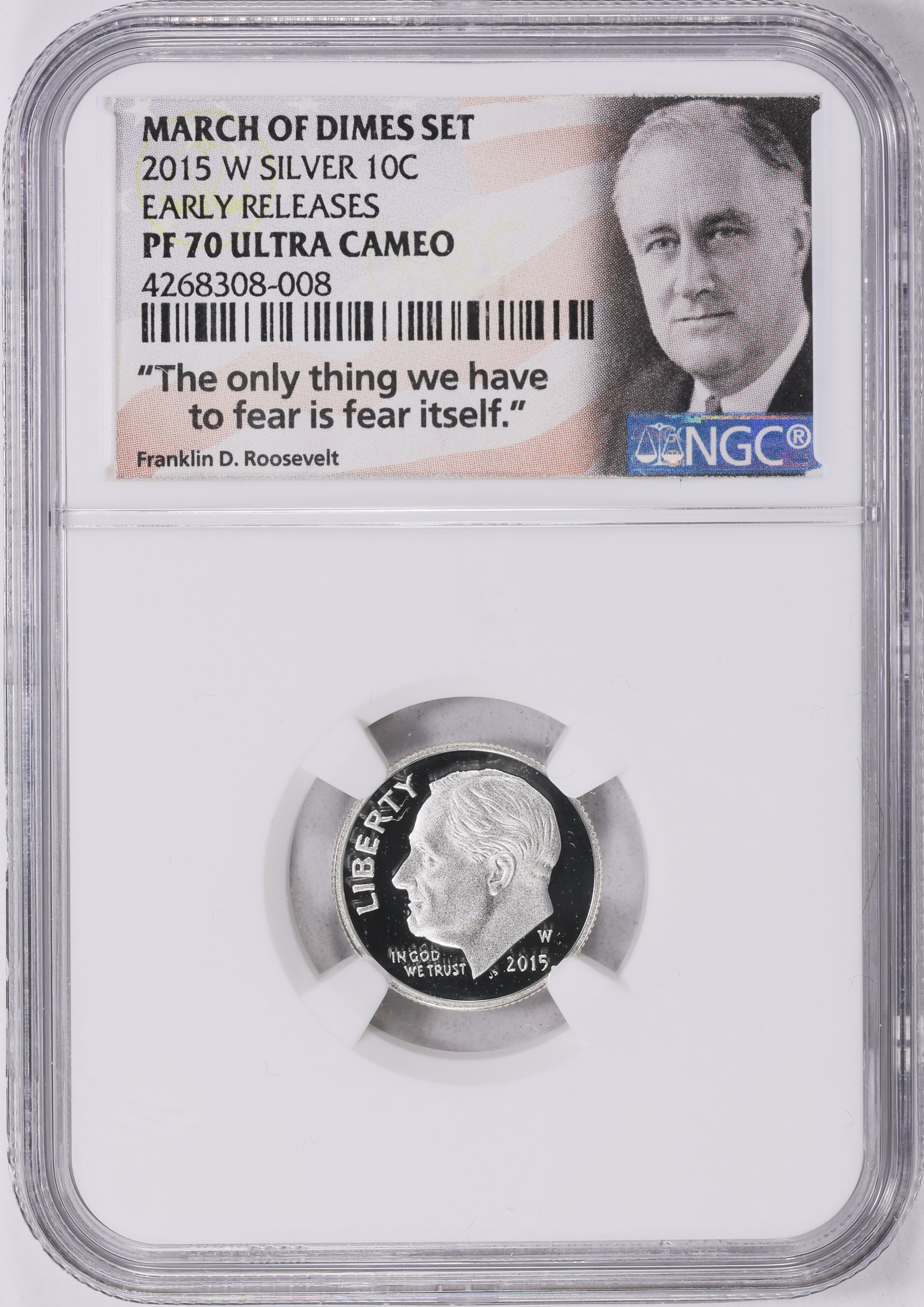 2015-W Roosevelt Dime Silver Early Releases (From the March of Dimes ...