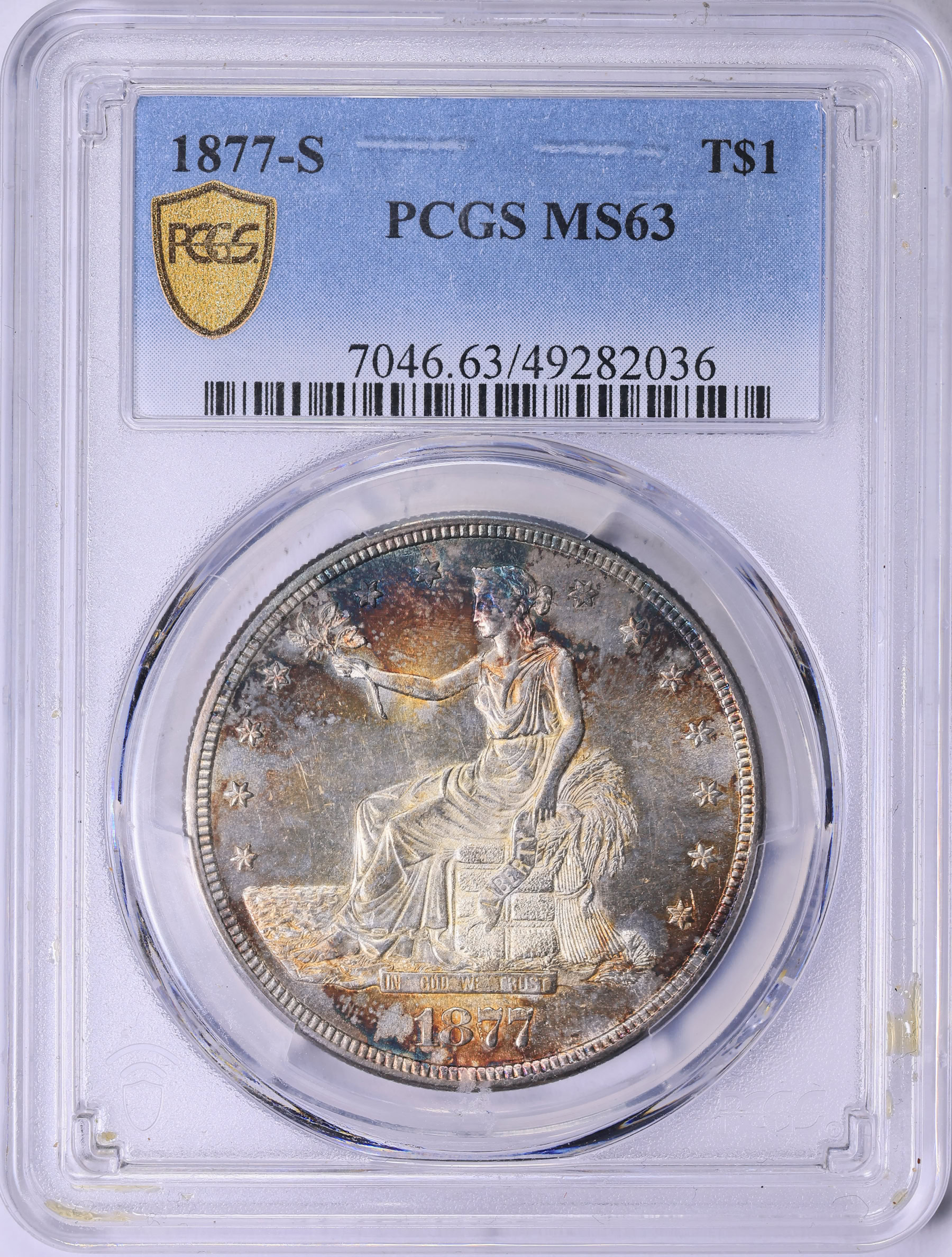 1877-S Trade Silver Dollar PCGS MS-63 (Toned) (Item 1976155 ...