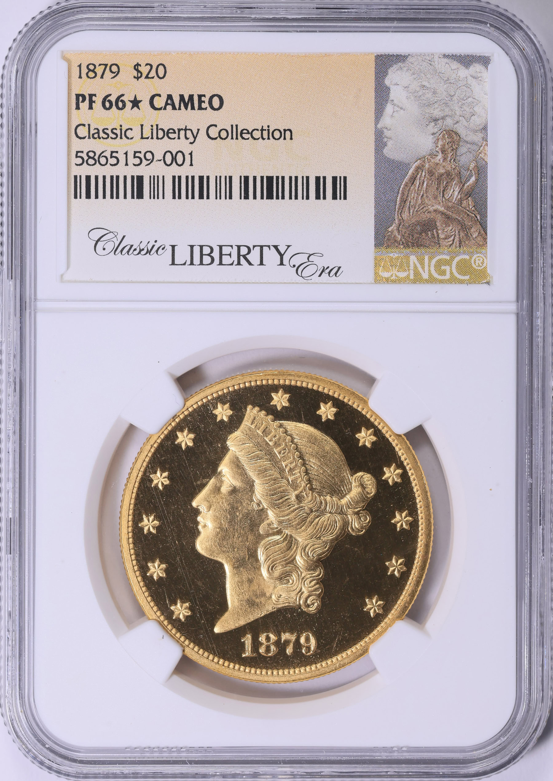 1879 Liberty Gold Double Eagle NGC Proof-66 ★ CAMEO (Classic Liberty ...