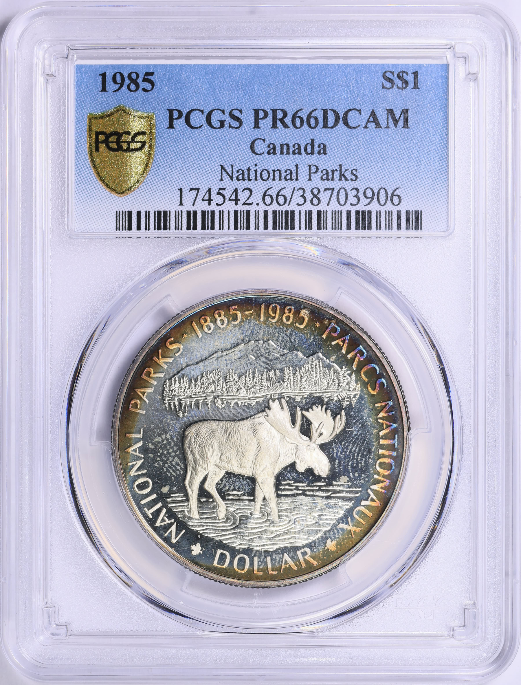 Canada 1985 Silver Dollar National Parks KM-143 PCGS Proof-66 DCAM ...