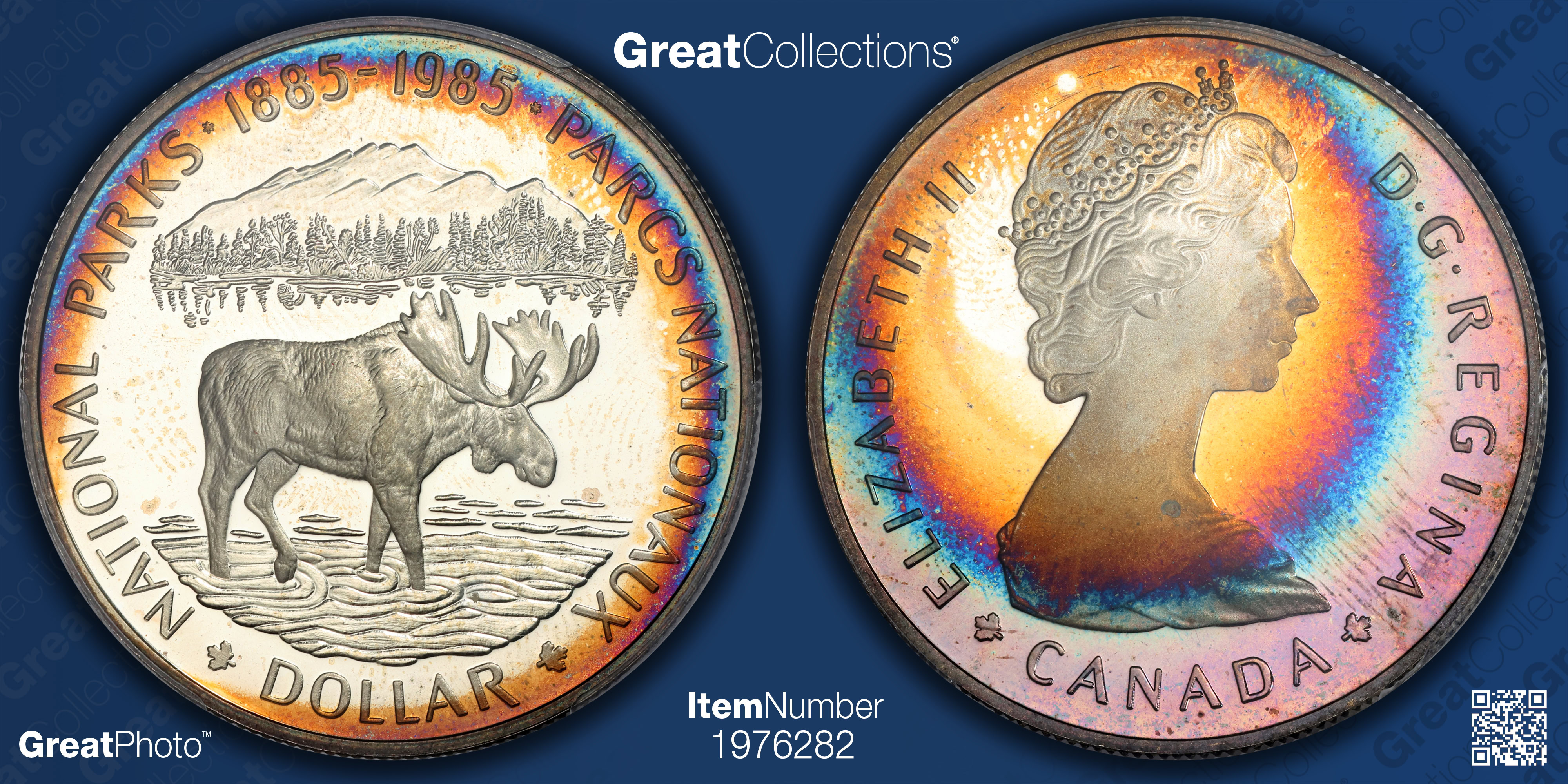 Canada 1985 Silver Dollar National Parks KM-143 PCGS Proof-66 DCAM ...
