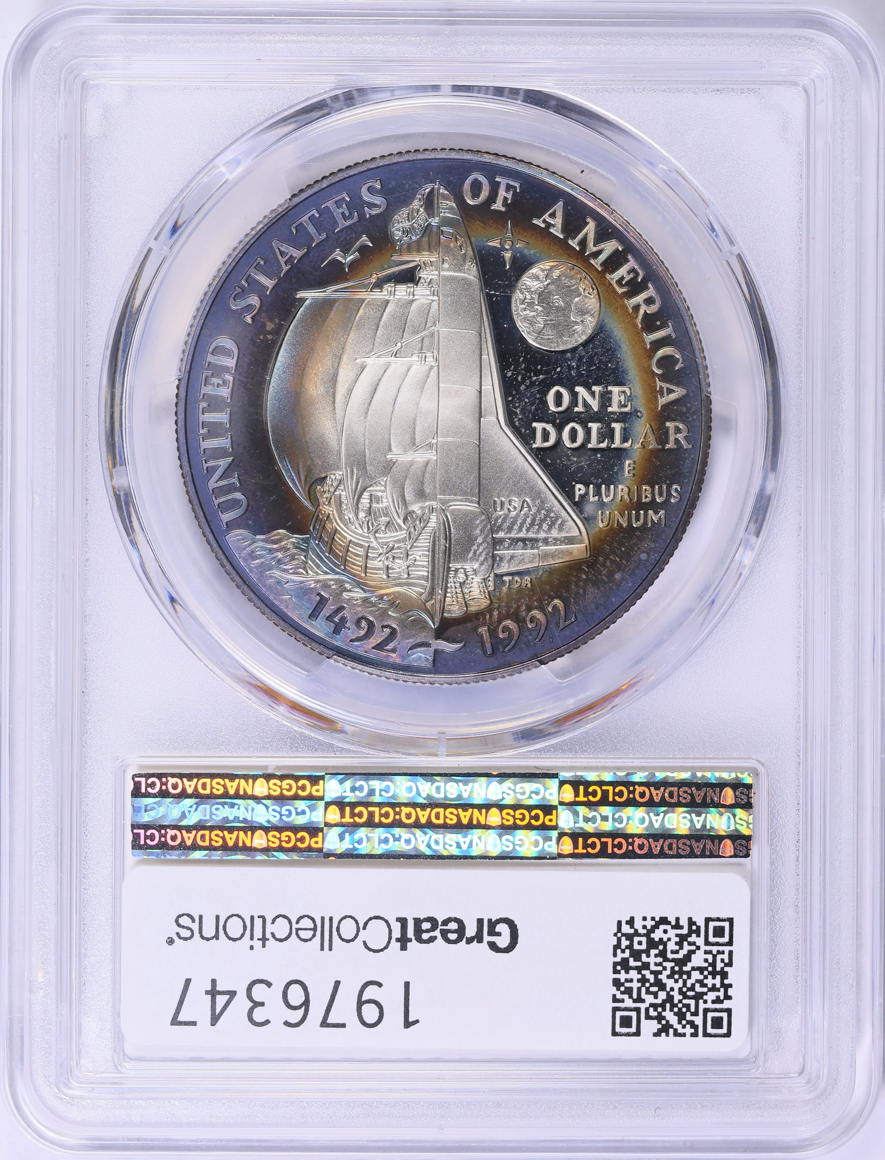1992-P Christopher Columbus Quincentenary Silver Dollar PCGS Proof-67 ...