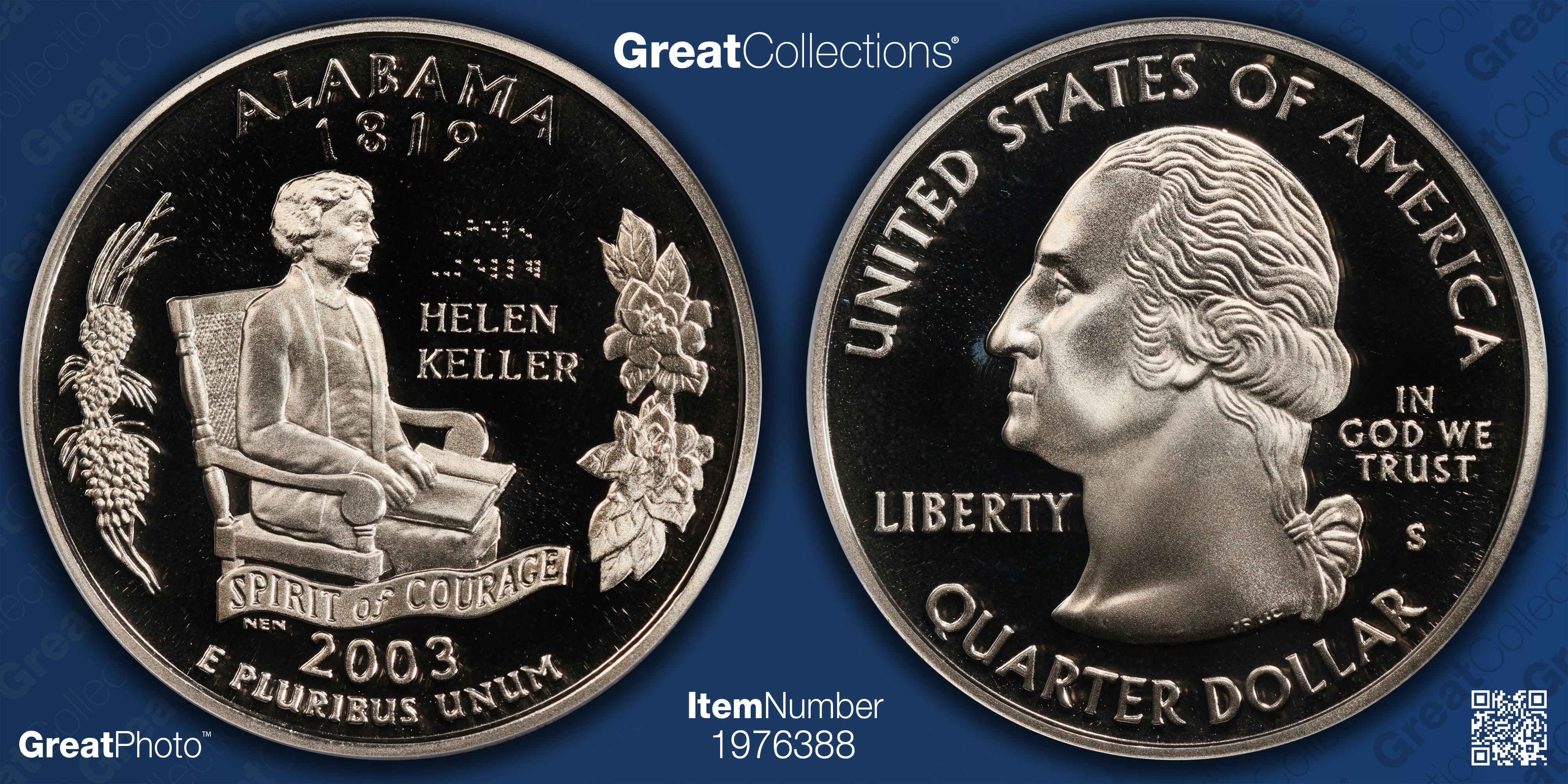 2003-S State Quarter Alabama PCGS Proof-70 DCAM (Item 1976388 ...