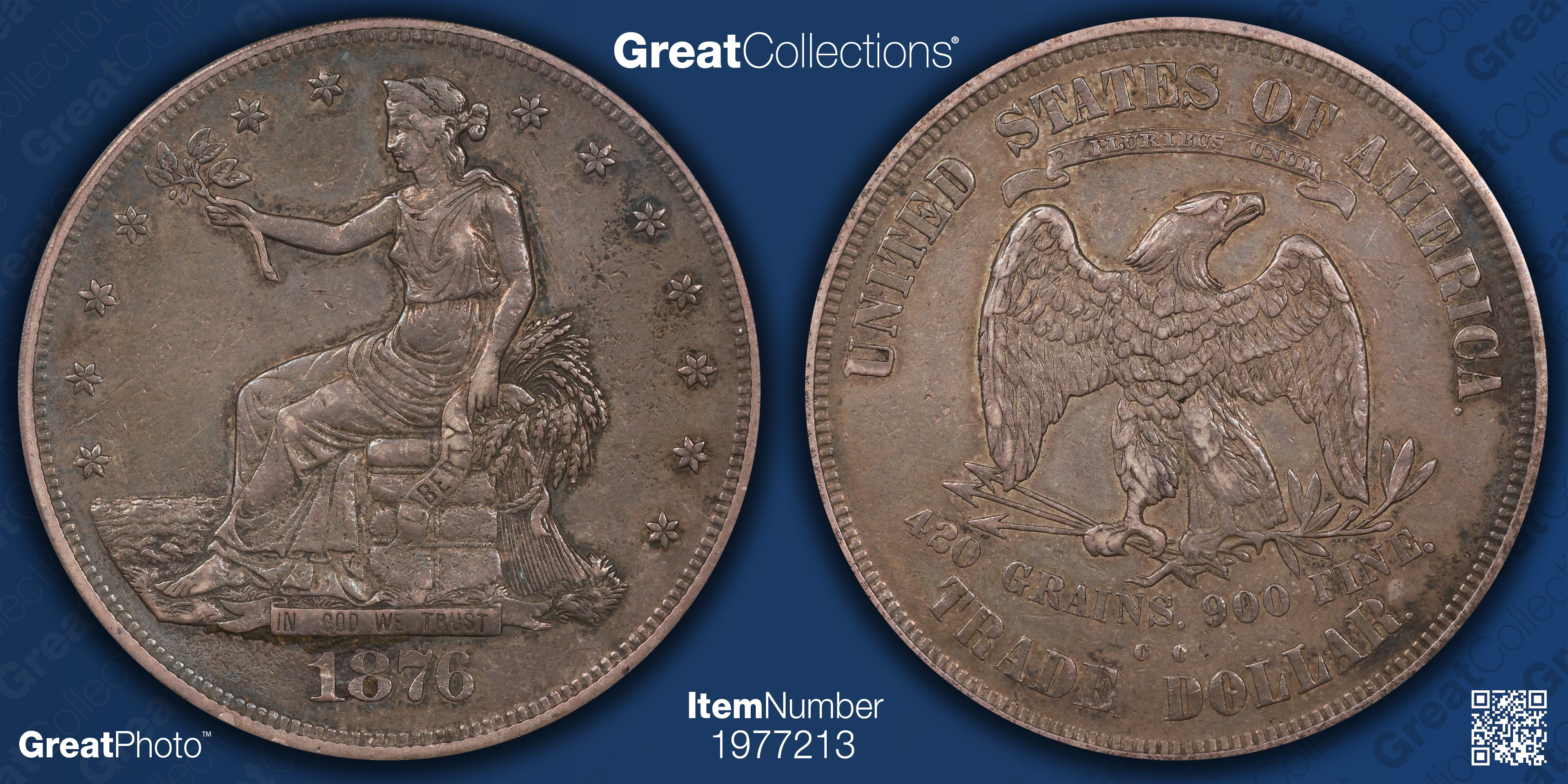 1876-CC Trade Silver Dollar PCGS XF-40 (Item 1977213 ...