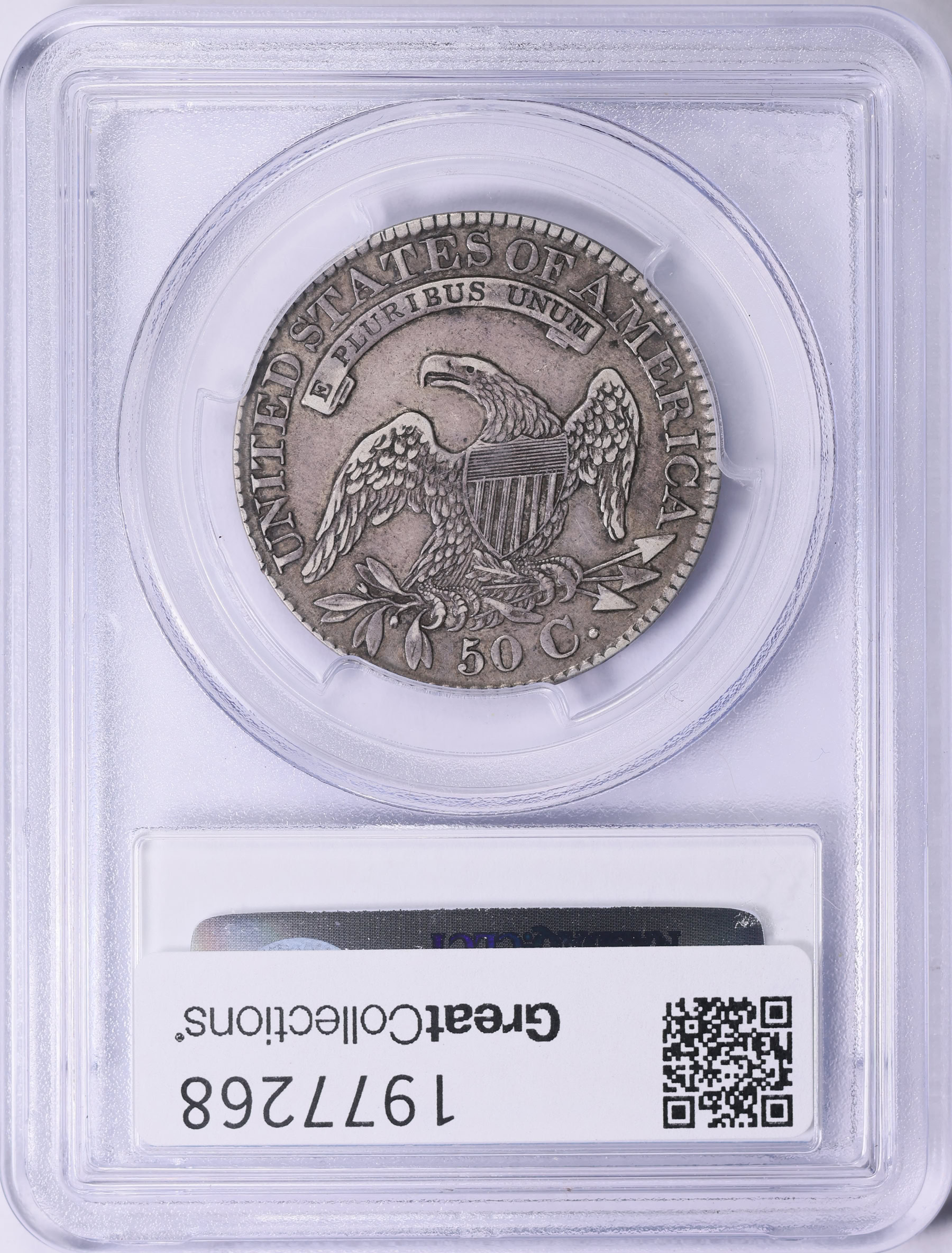 1827 Capped Bust Half Dollar Square Base 2 Overton 128 PCGS XF-40 (Item ...