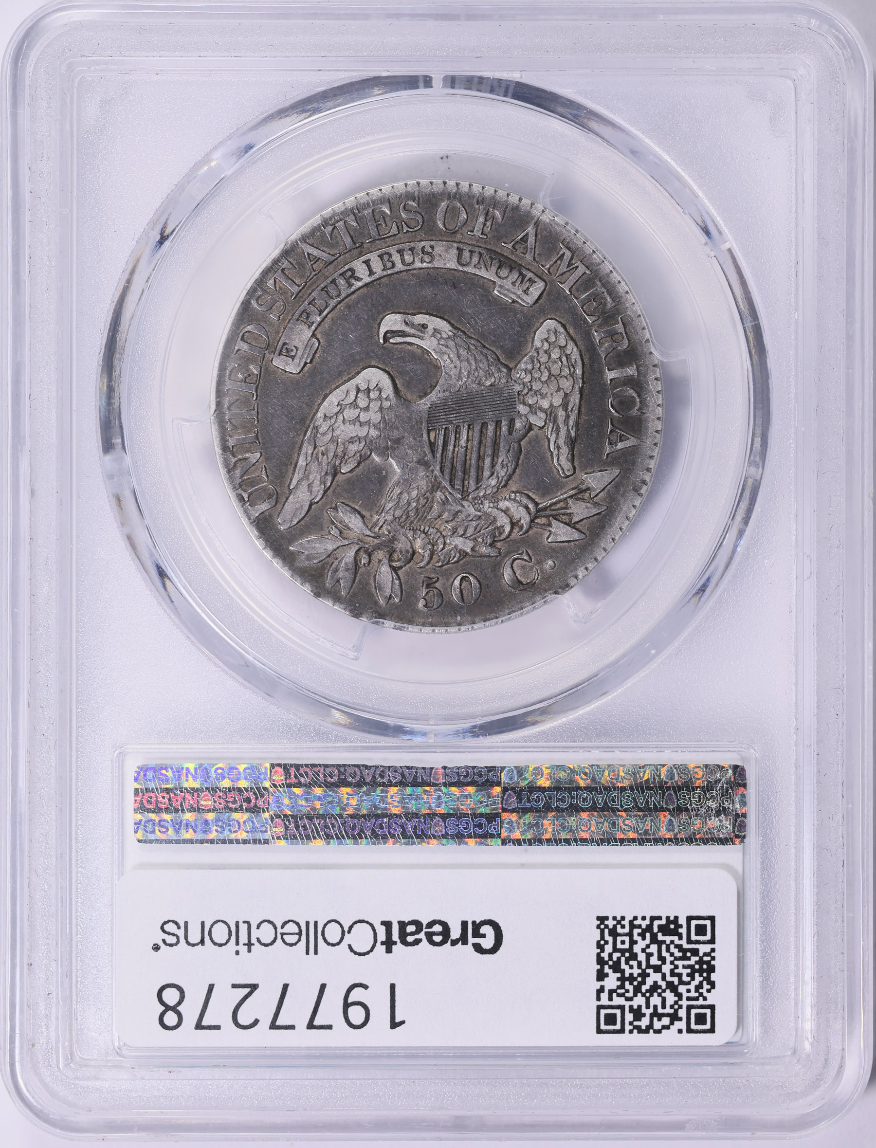 1827 Capped Bust Half Dollar Square Base 2 Overton 144 PCGS VF-25 (Item ...