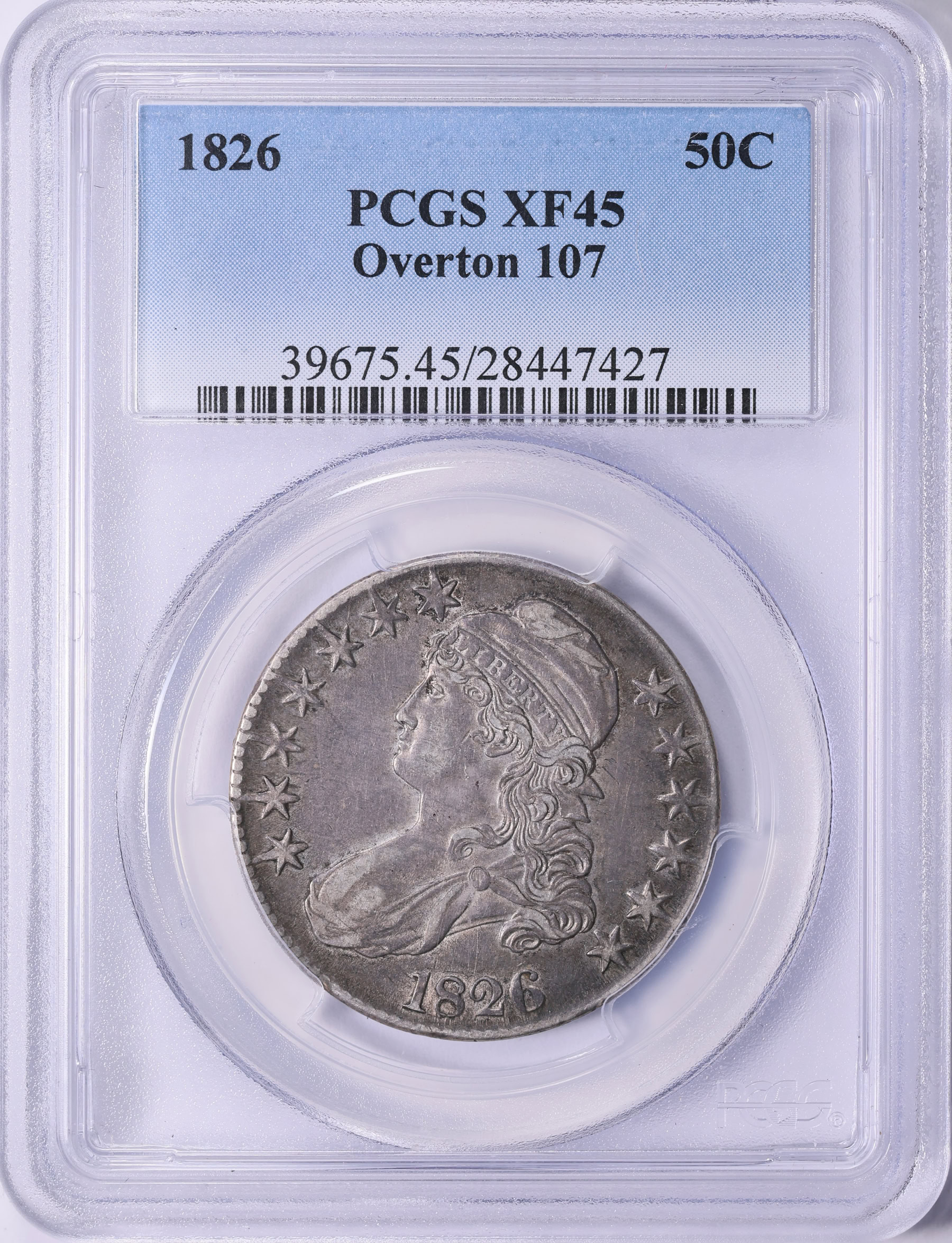 1826 Capped Bust Half Dollar Overton 107 PCGS XF-45 (Item 1977305 ...