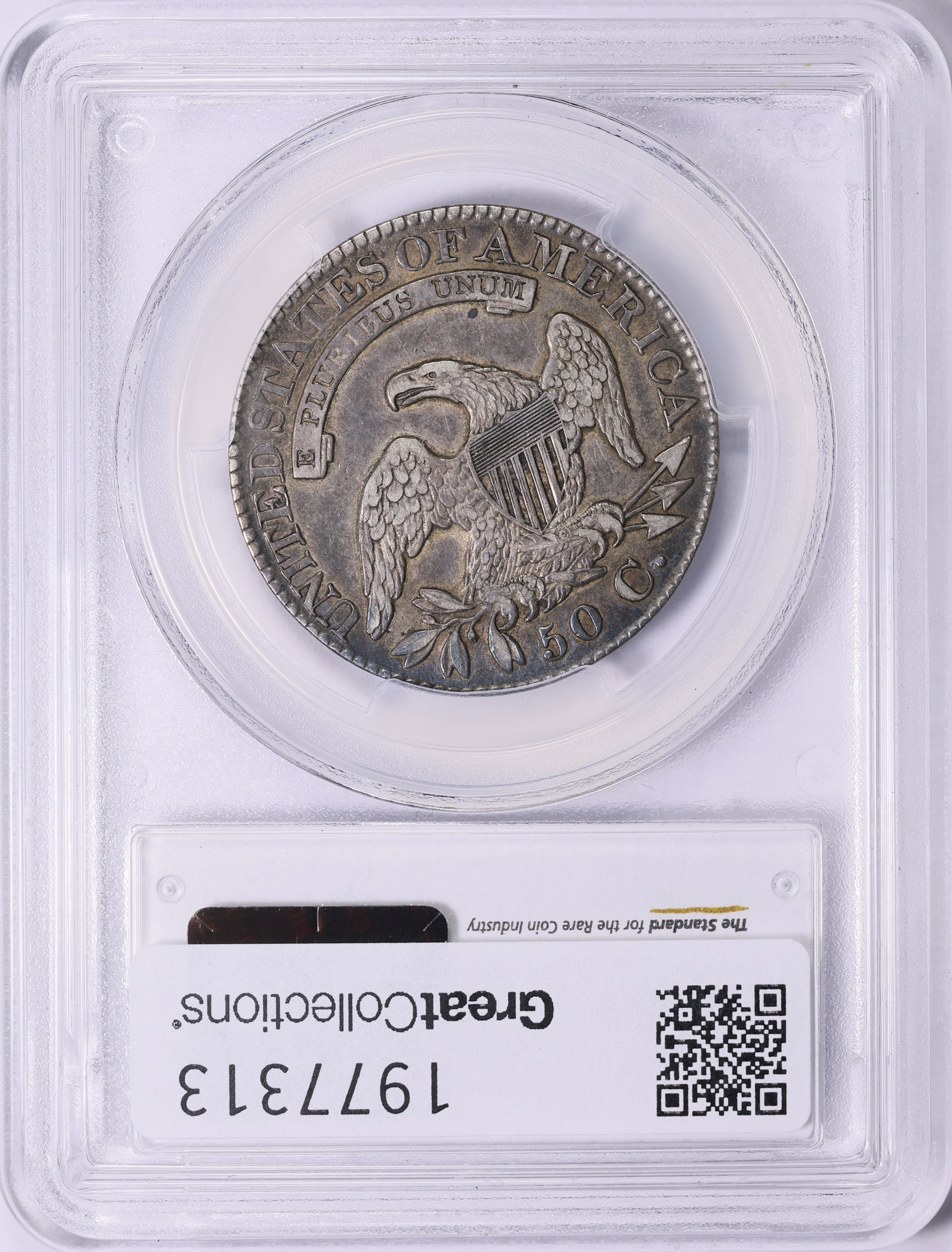 1827 Capped Bust Half Dollar Square Base 2 Overton 106 PCGS XF-45 (Item ...