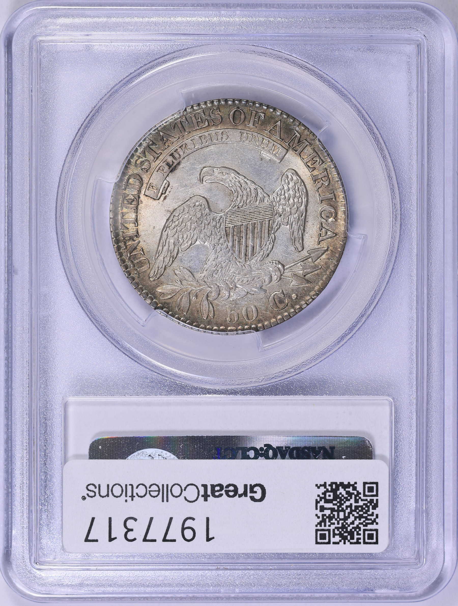 1827 Capped Bust Half Dollar Square Base 2 Overton 115 PCGS AU-55 (Item ...