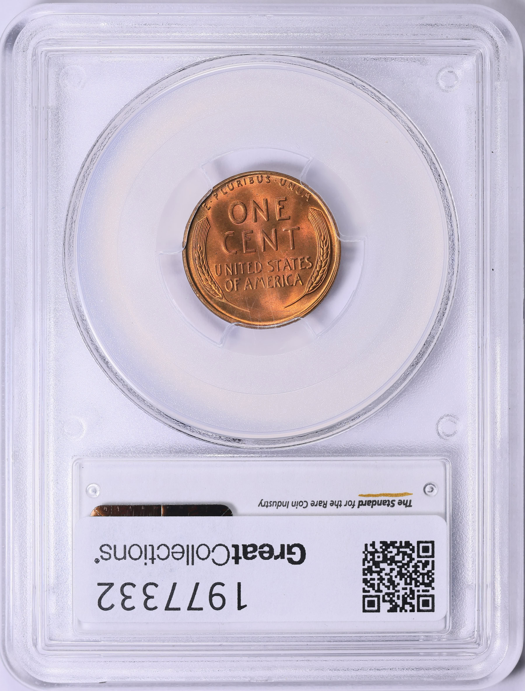 1954-S Lincoln Cent PCGS MS-67+ RD (CAC Green) (Item 1977332) | GreatCollections Coin Auctions