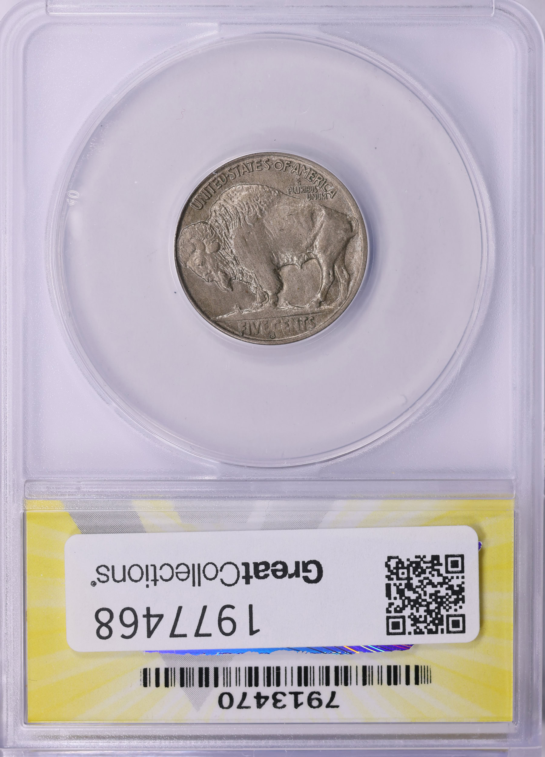 1914-S Buffalo Nickel ANACS MS-62 (Item 1977468) | GreatCollections ...