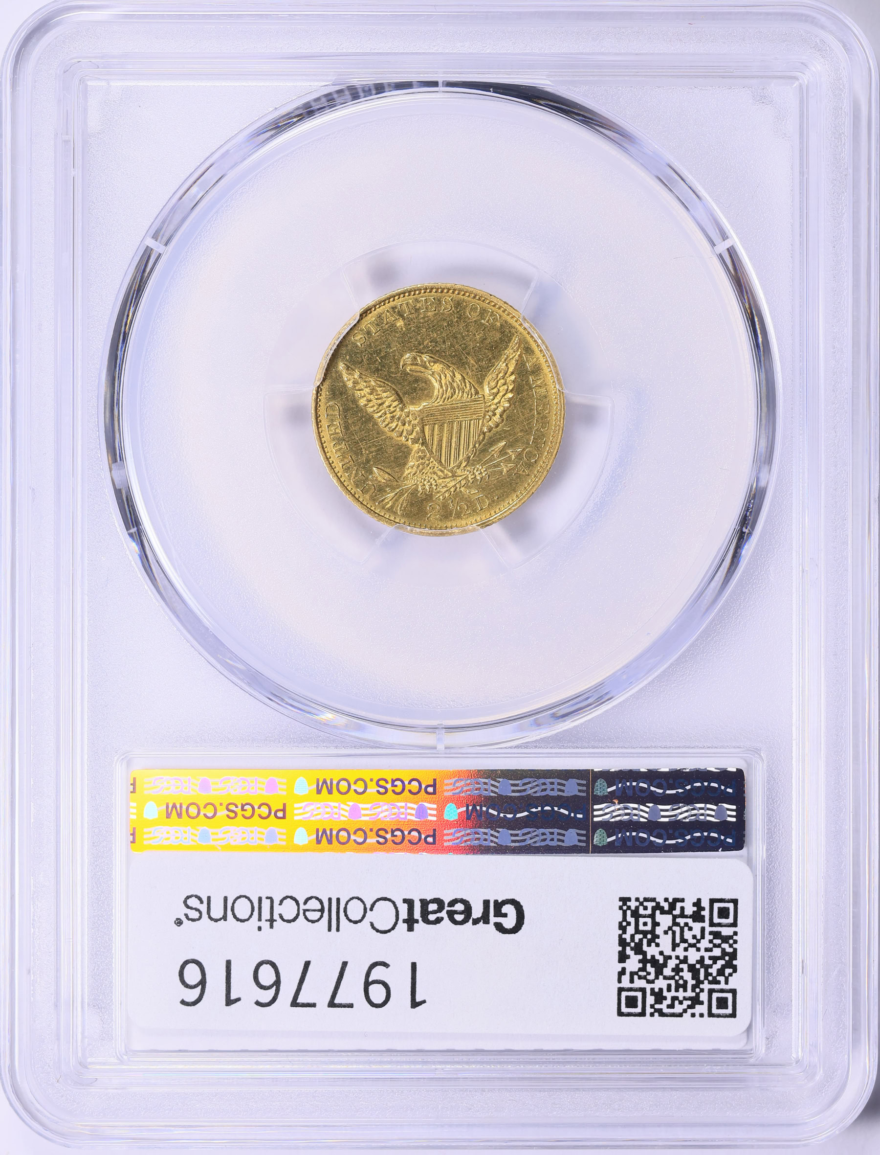 1835 Classic Gold Quarter Eagle PCGS Genuine AU Details (Item 1977616 ...