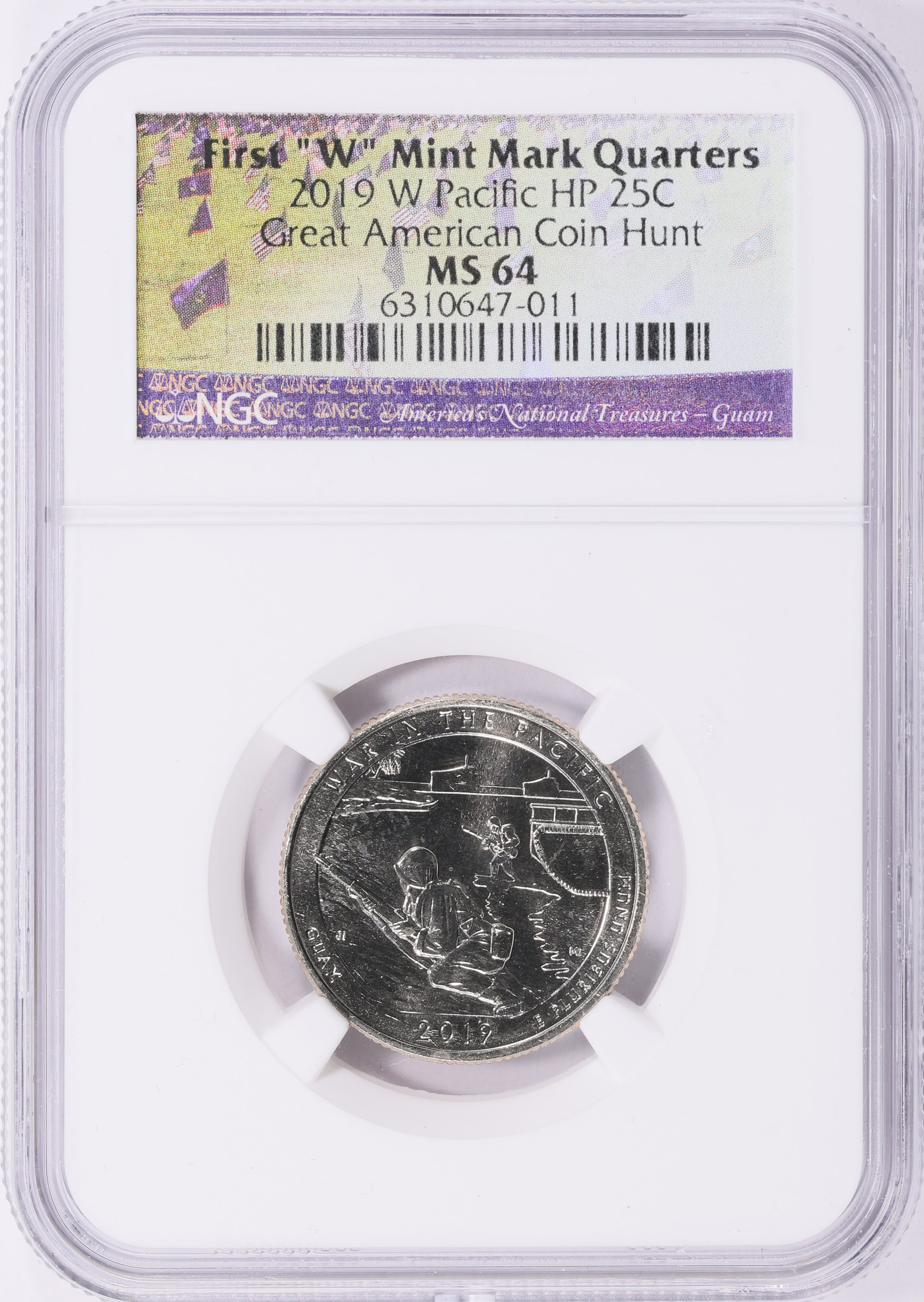 2019-W America the Beautiful Quarter War in the Pacific National Park ...