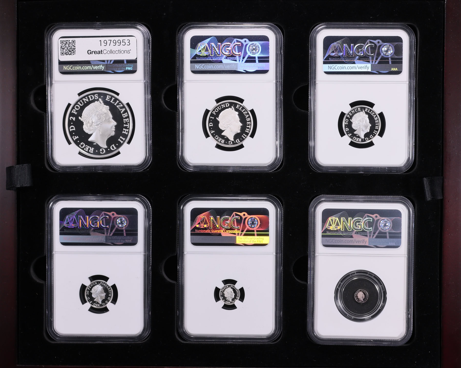 Great Britain 2019 Silver 5 Pence, 10 Pence, 20 Pence, 50 Pence, £1 and ...