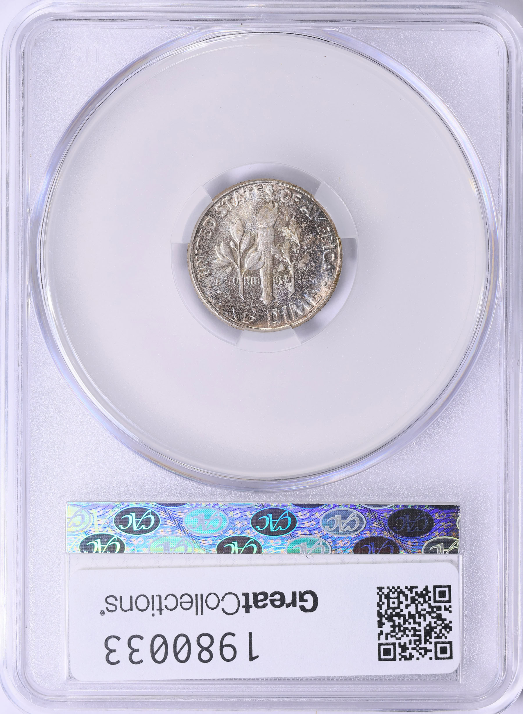 1956 Roosevelt Dime CACG MS-67 (Toned) (Item 1980033 ...