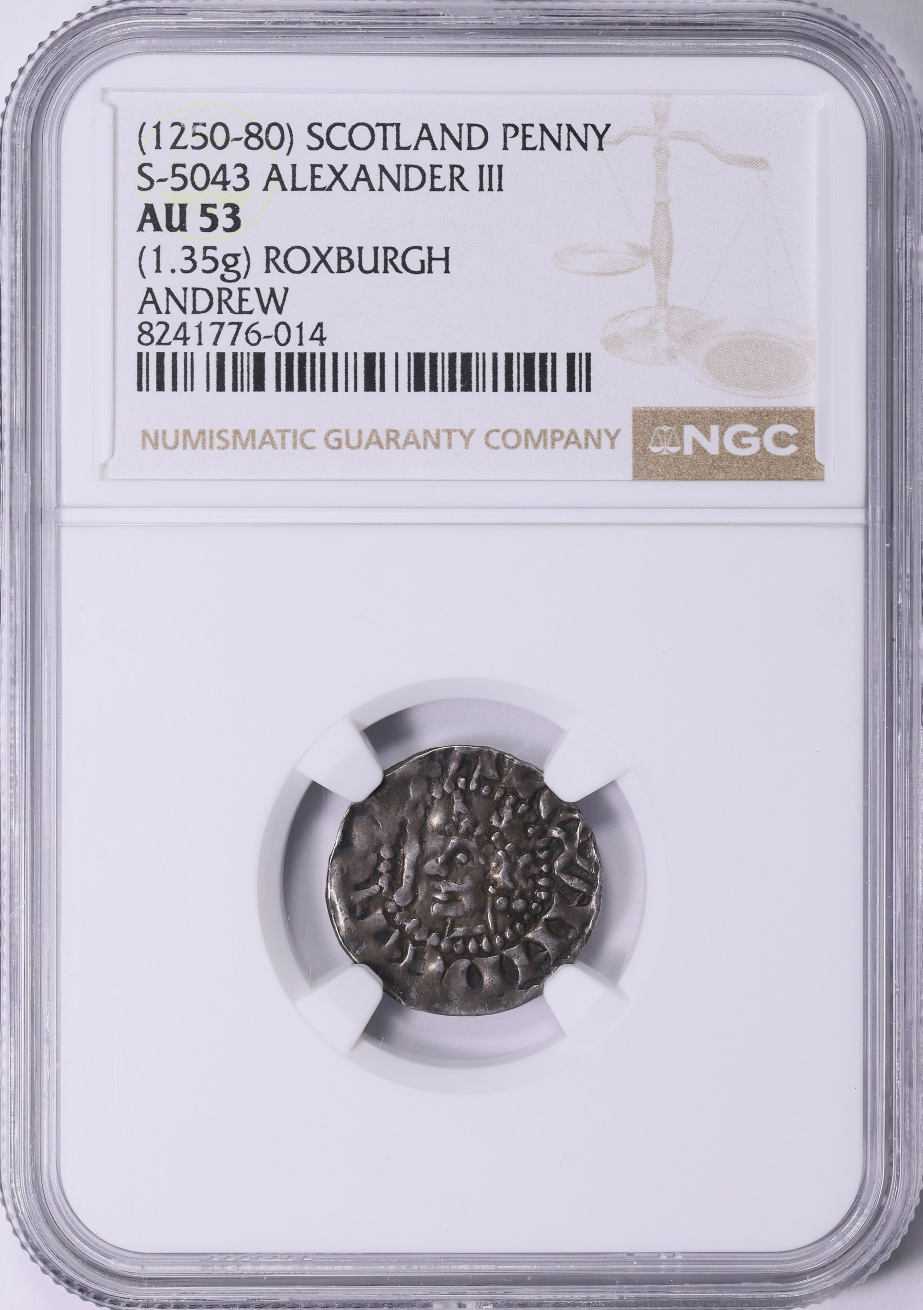 Scotland ND (1250-80) Silver Penny of Alexander III Roxburgh Mint ...