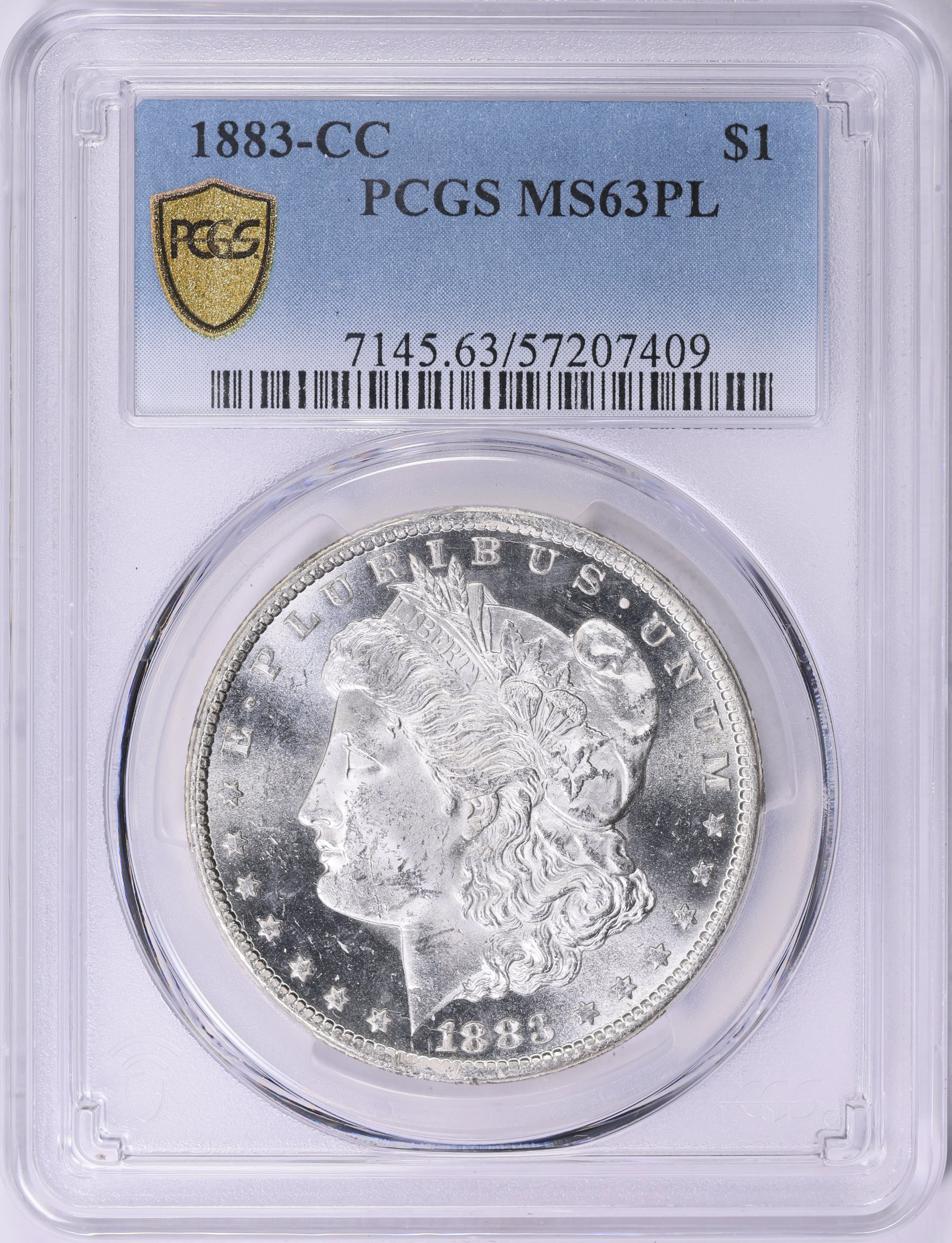 1883-CC Morgan Silver Dollar PCGS MS-63 PL (Item 1980627 ...