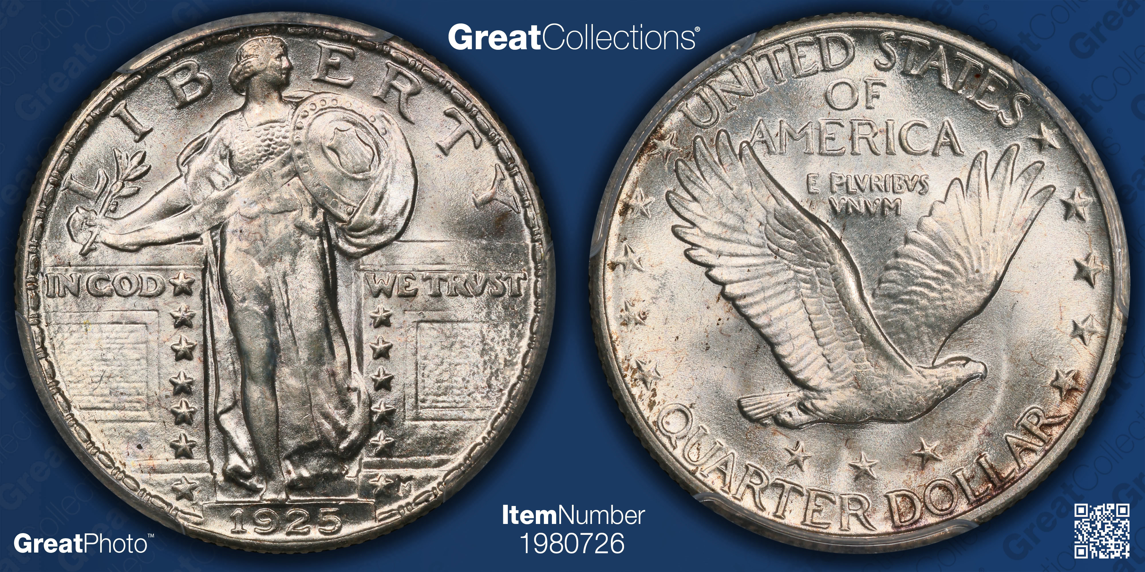 1925 Standing Liberty Quarter PCGS MS-66 FH (Item 1980726 ...