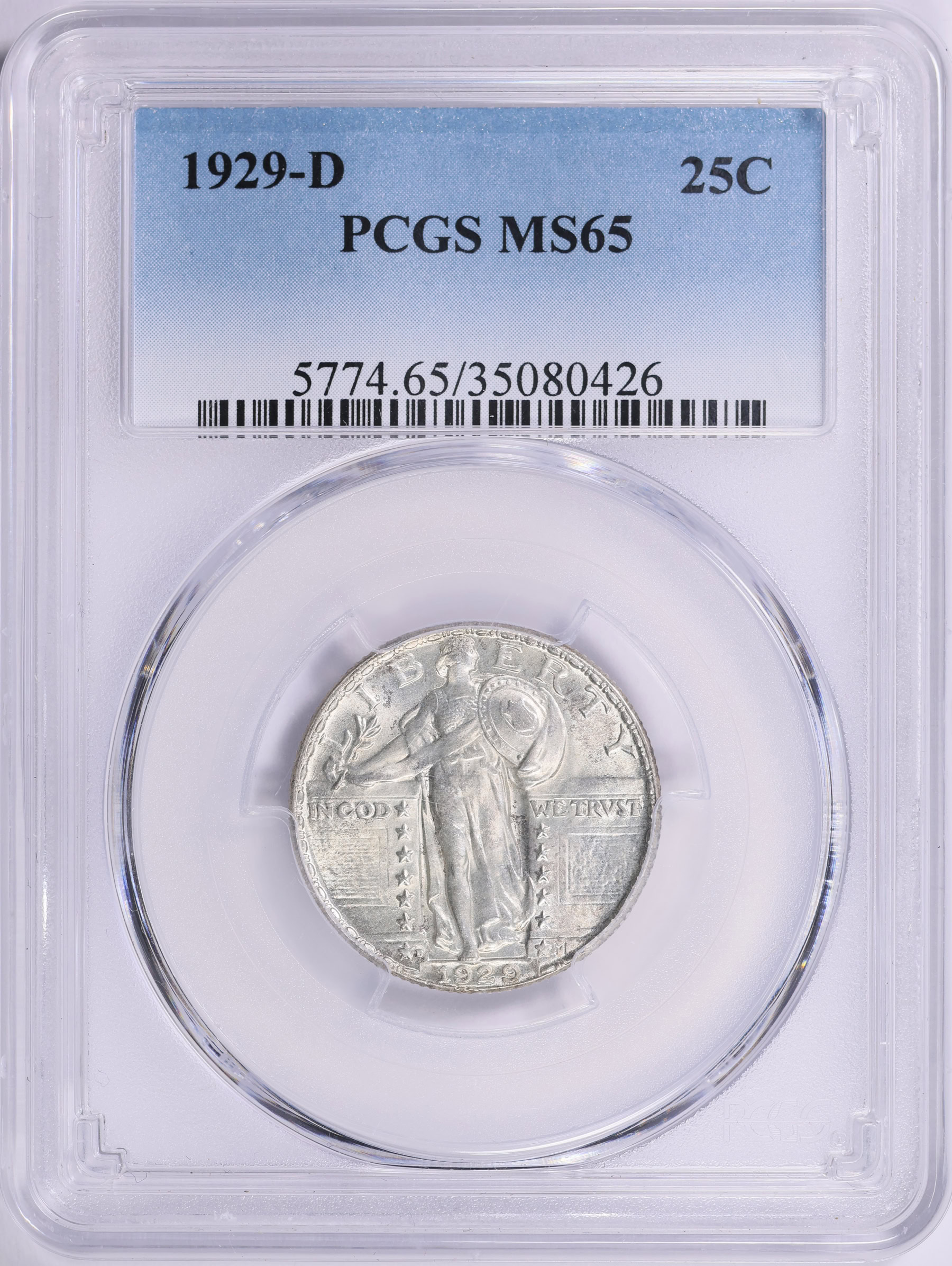 1929-D Standing Liberty Quarter PCGS MS-65 (Item 1980727 ...