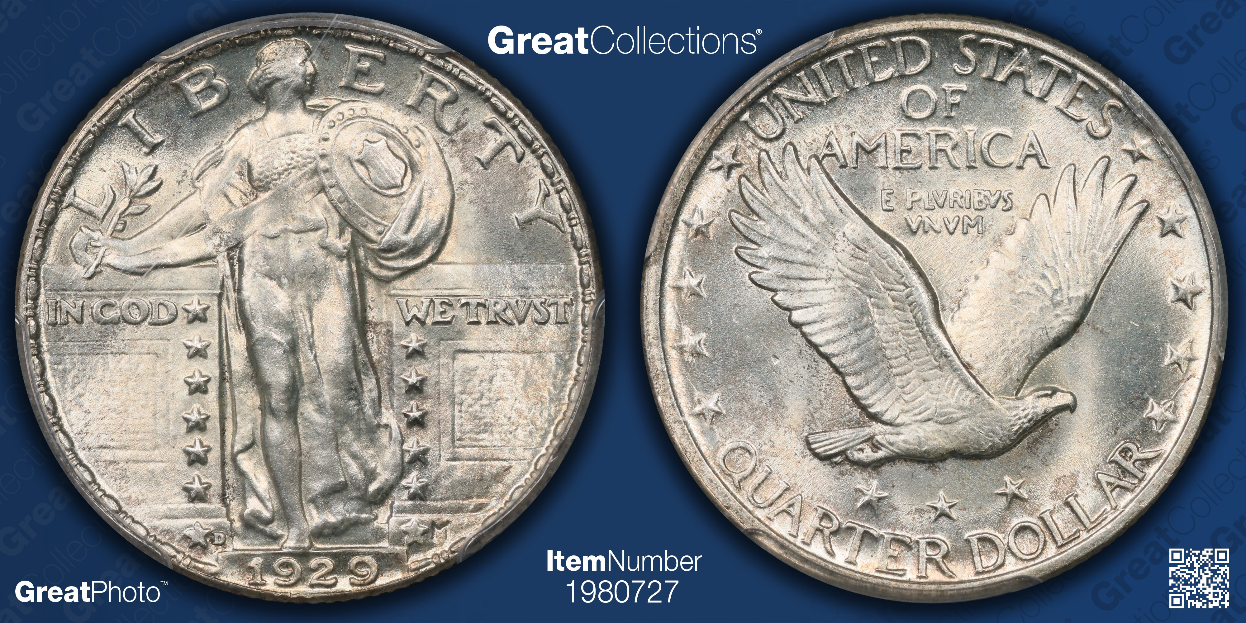 1929-D Standing Liberty Quarter PCGS MS-65 (Item 1980727 ...