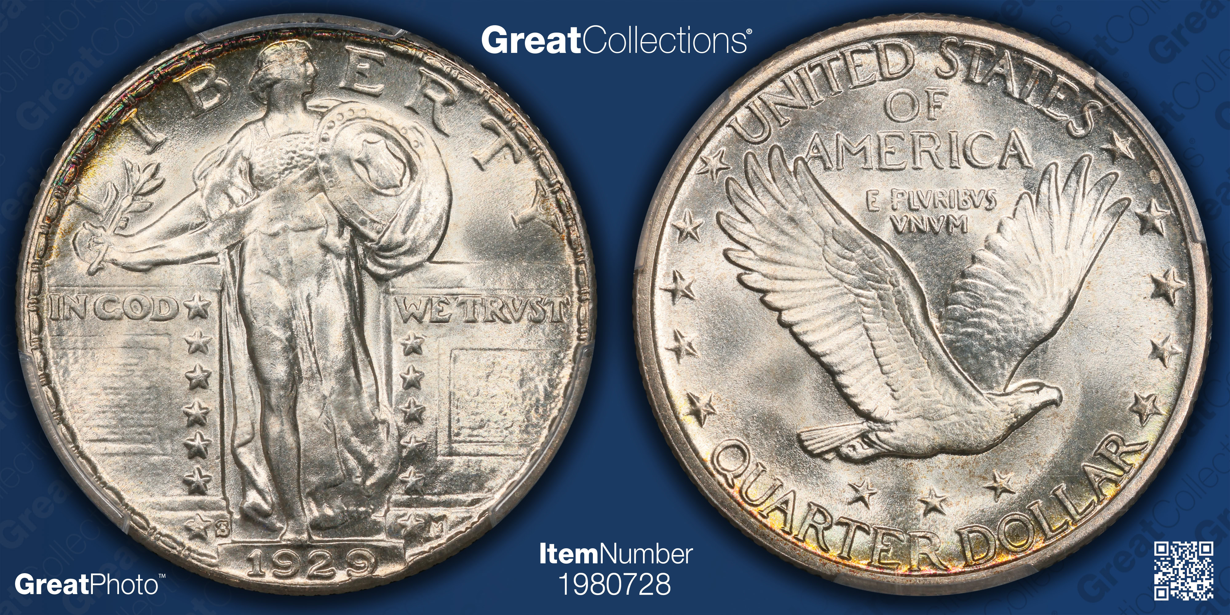 1929-S Standing Liberty Quarter PCGS MS-66+ (Item 1980728 ...