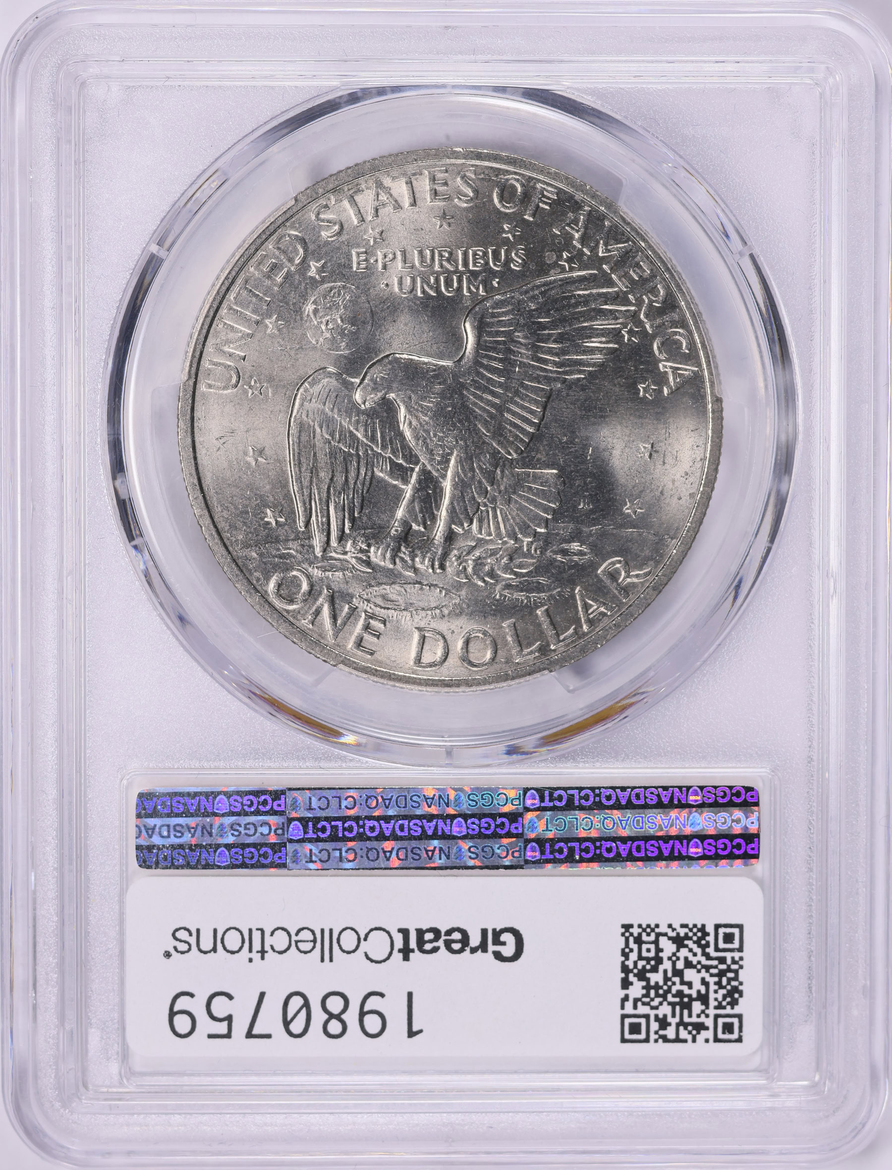 1971-D Eisenhower Dollar Friendly Eagle FS-901 Type 1 Reverse RDV-006 ...