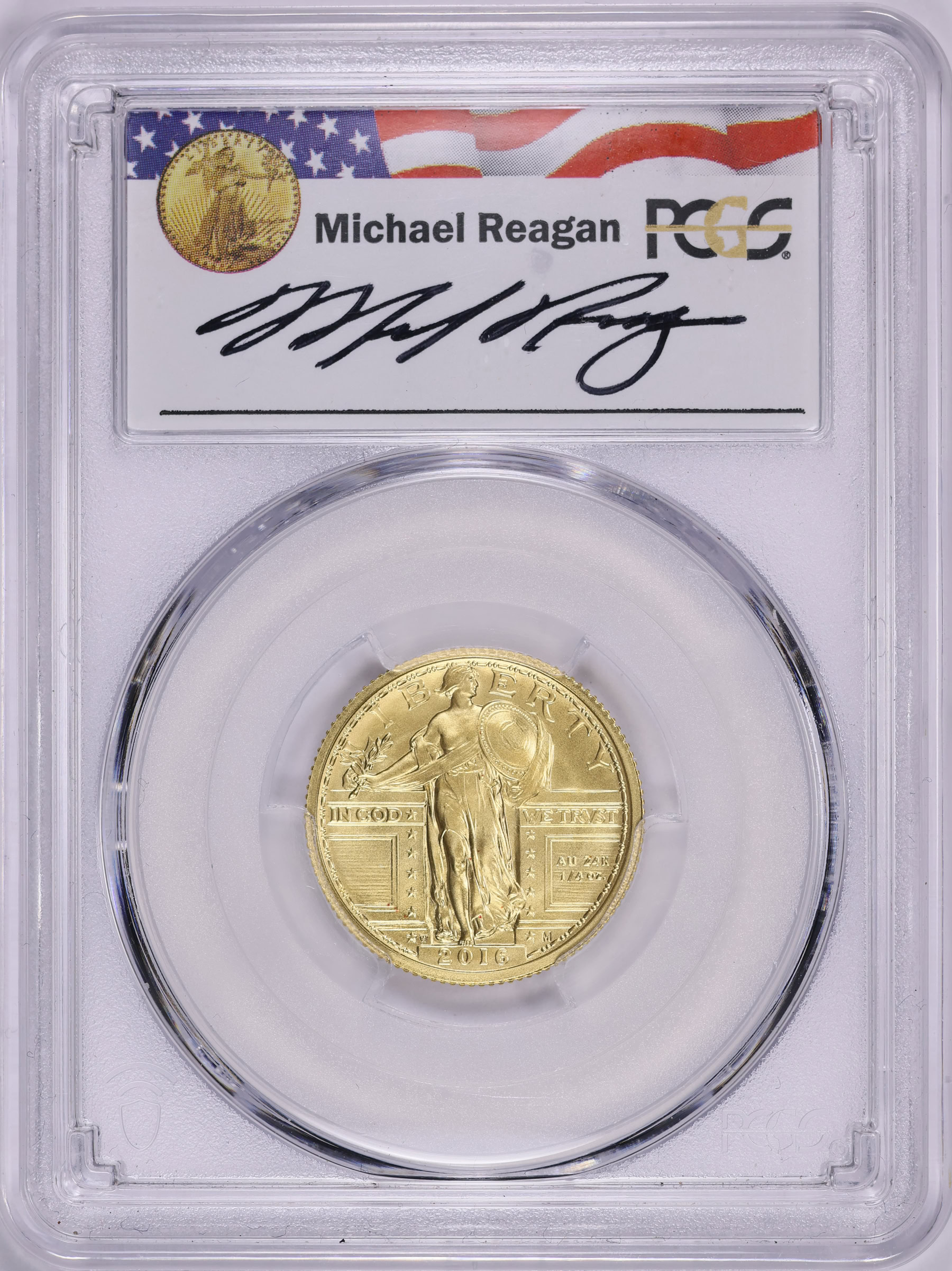 2016-W Standing Liberty Quarter 100th Anniversary Gold PCGS SP-70 ...