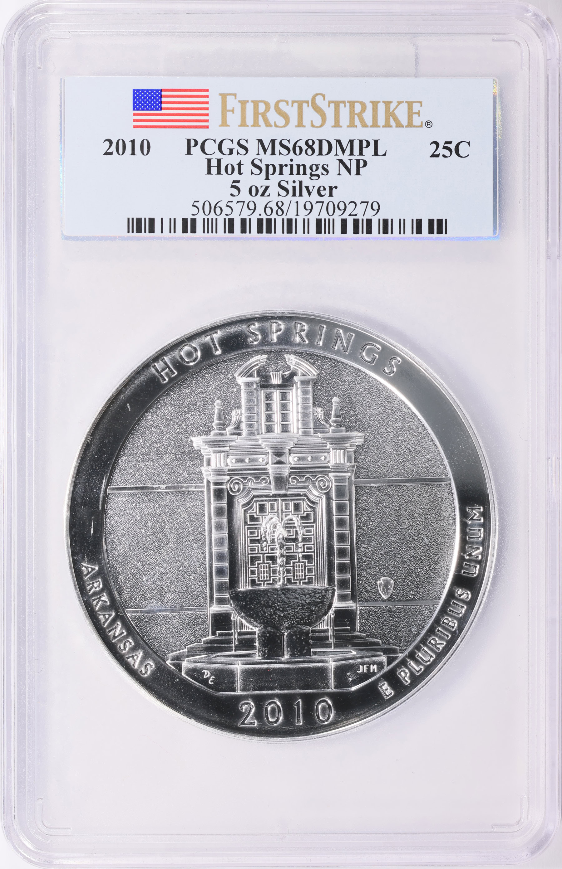 2010 America the Beautiful 5 oz. Silver Quarter Hot Springs NP First ...