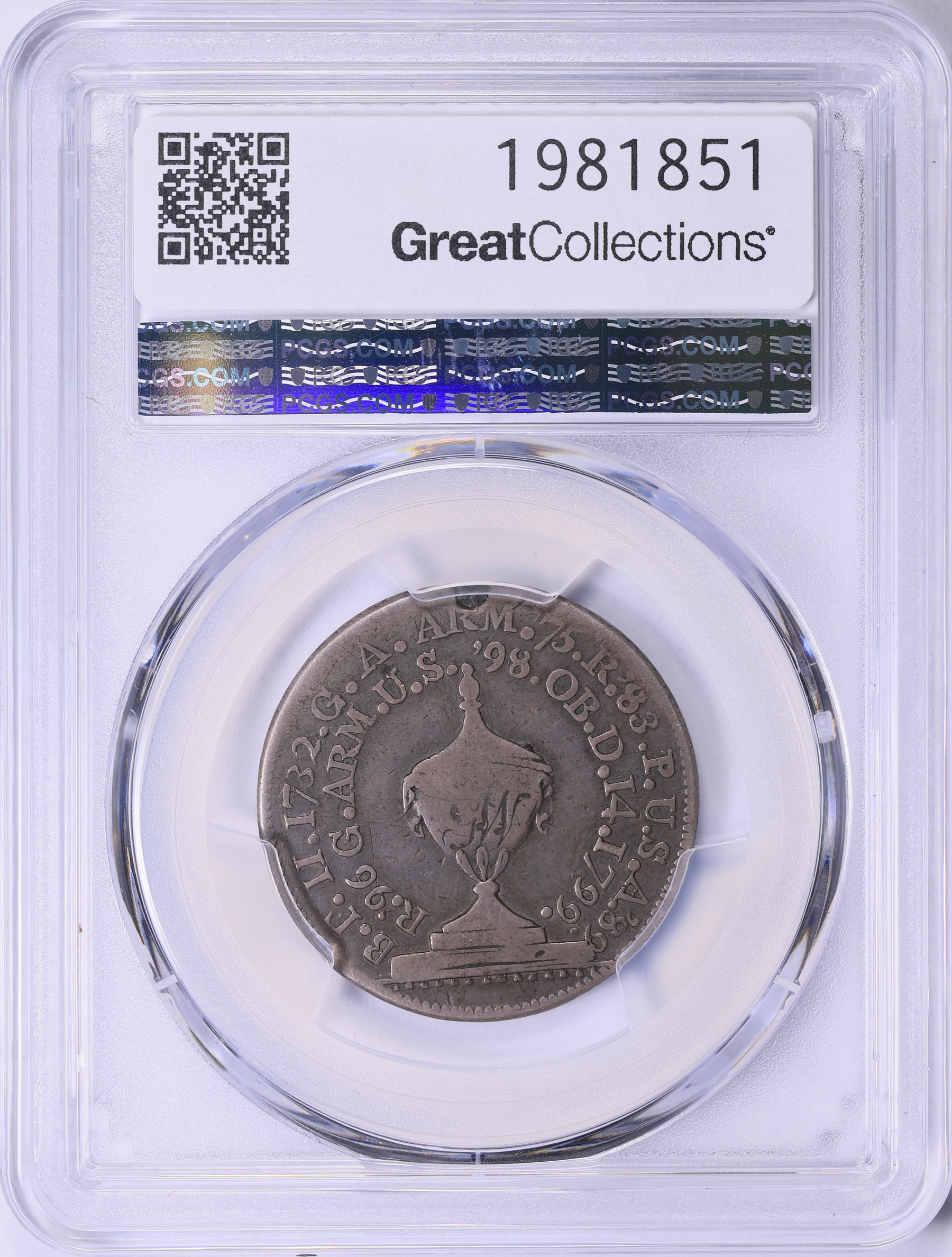 (1800) Washington Medal Funeral Urn Silver PCGS VG-10 (Item 1981851 ...