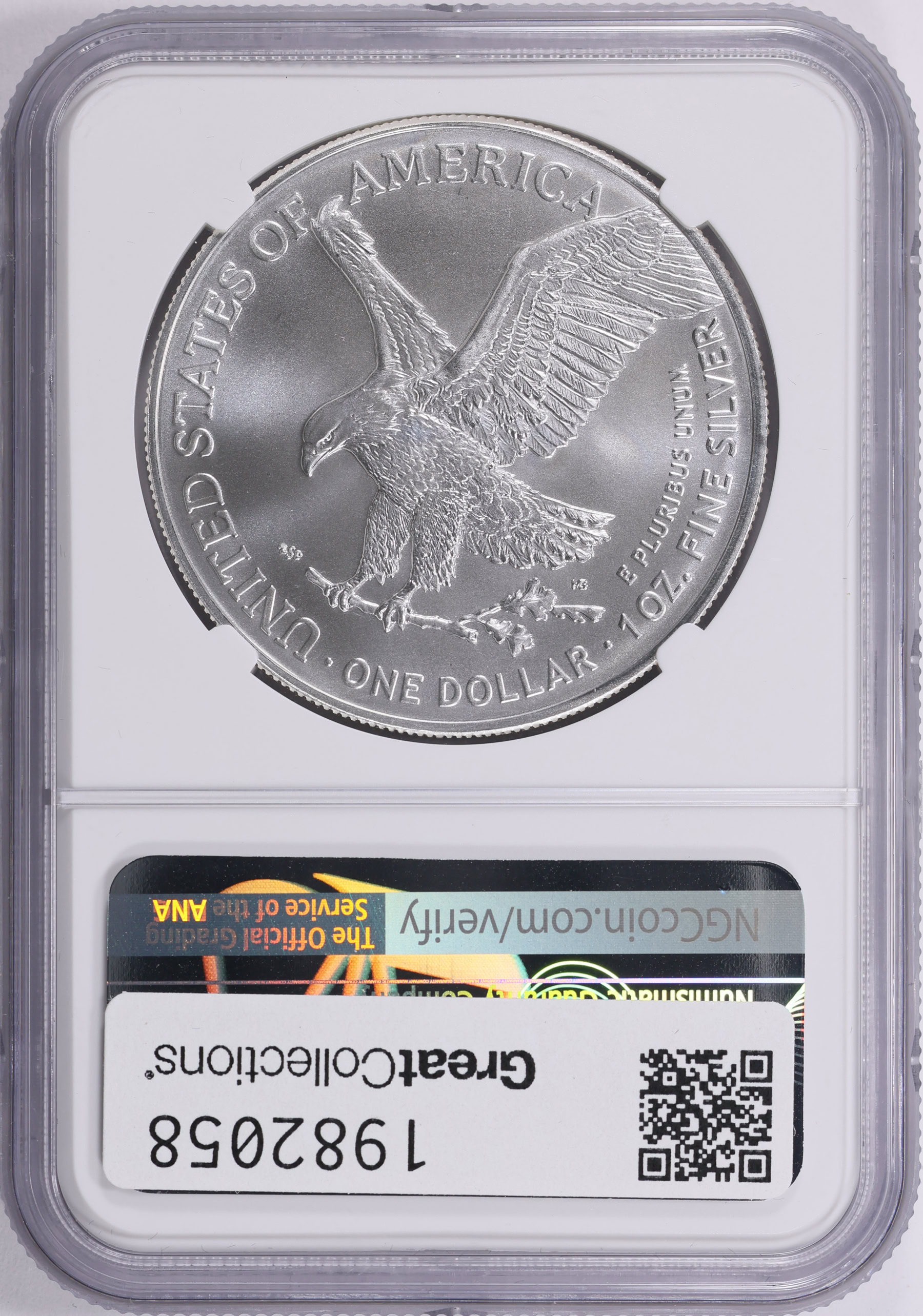 2023-(W) $1 Silver Eagle Struck at West Point First Day of Issue NGCX ...