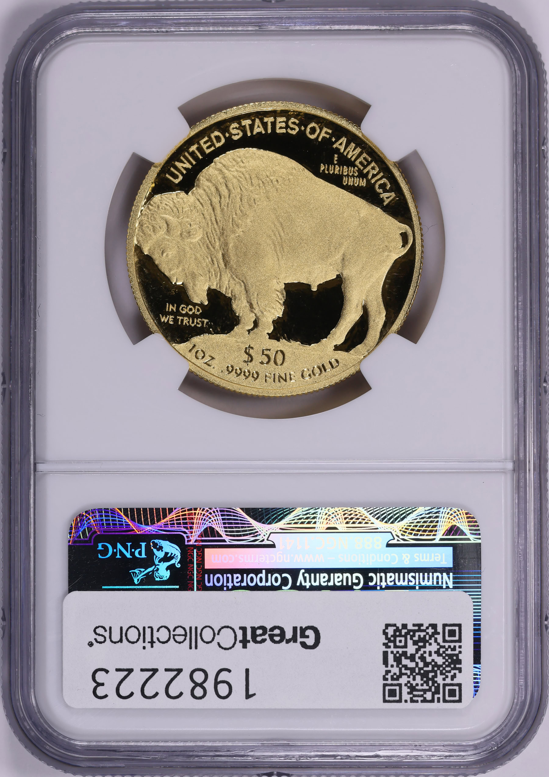 2009-W $50 One-Ounce Gold American Buffalo Early Releases NGC Proof-70 ...