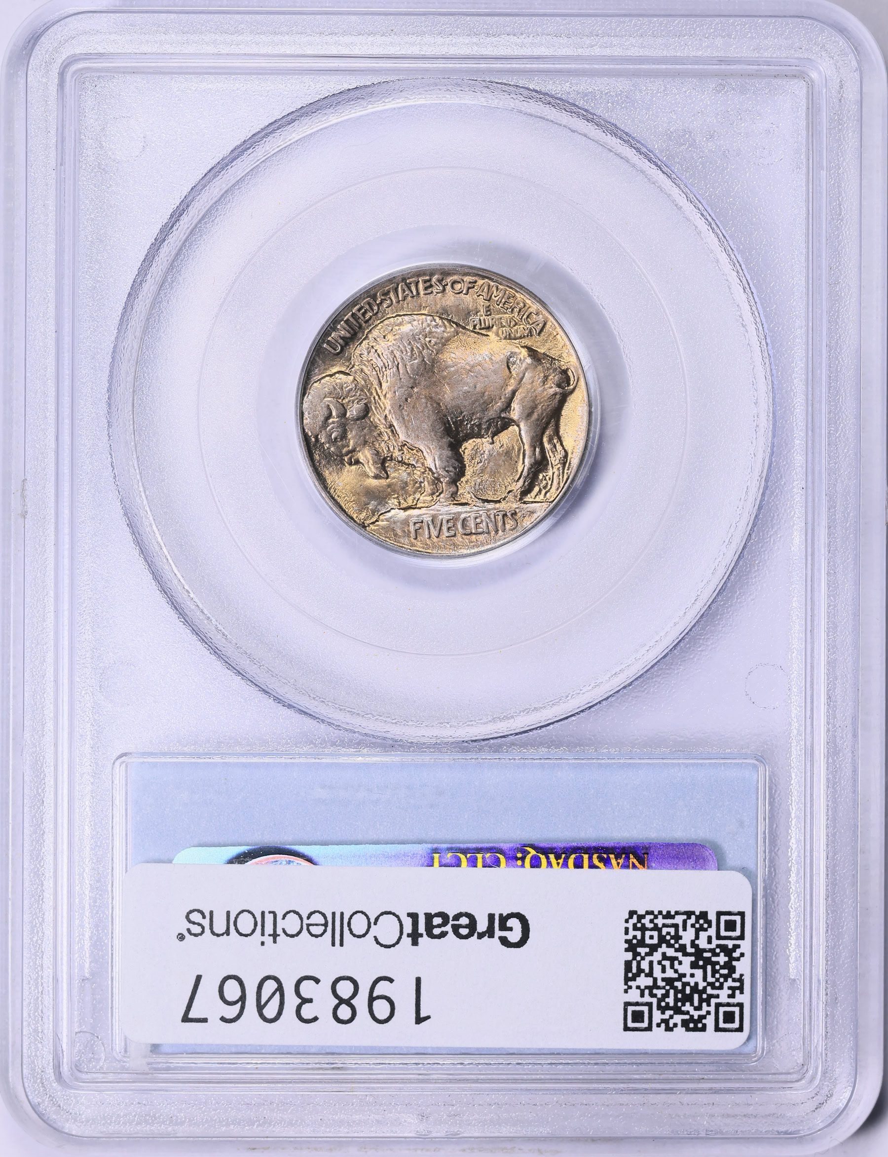 1913 Buffalo Nickel Type 1 PCGS MS-66 (CAC Green) (Toned) (Item 1983067 ...